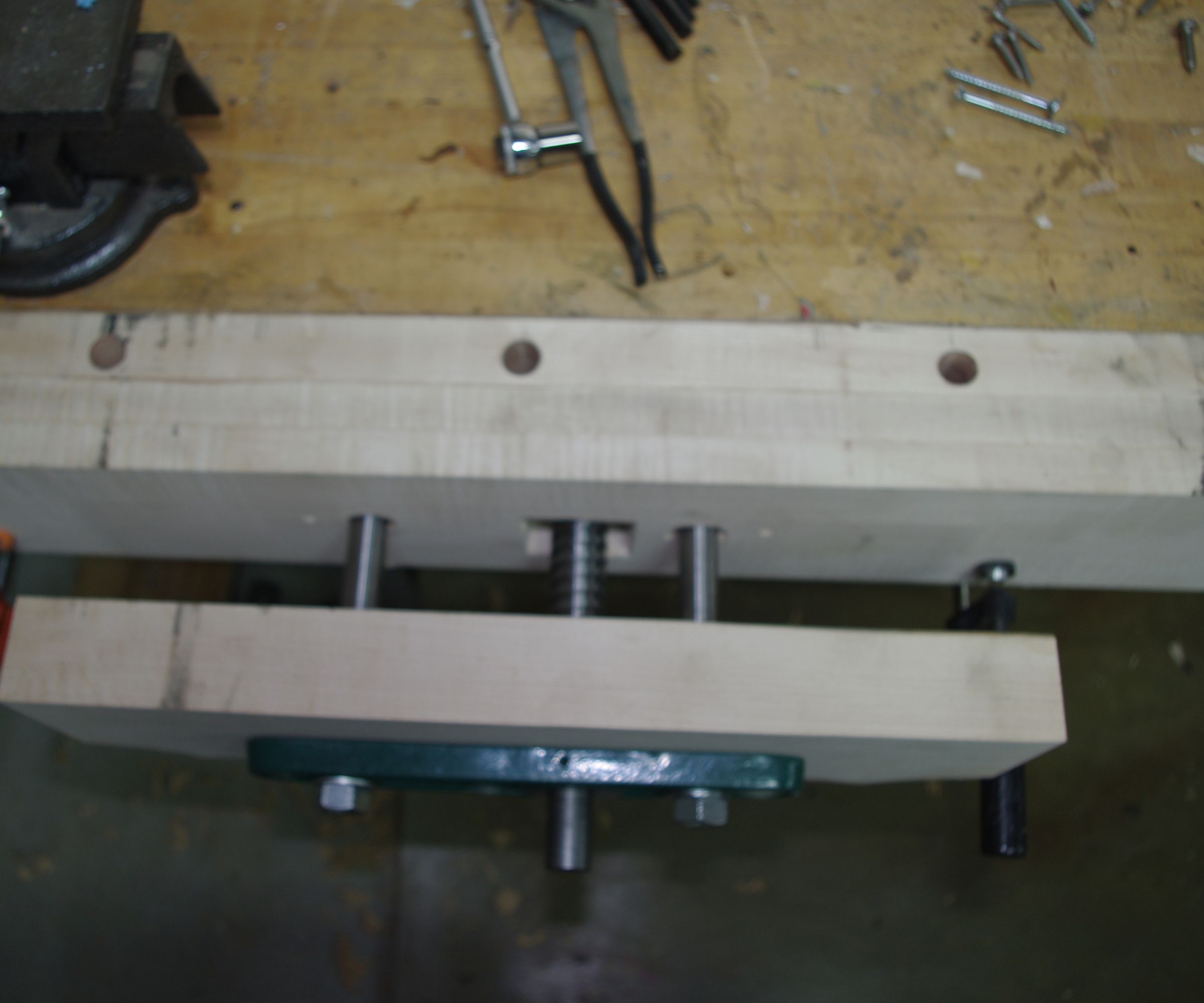 Add Front and Tail Vises to a Maple Work Table : 15 Steps (with ...