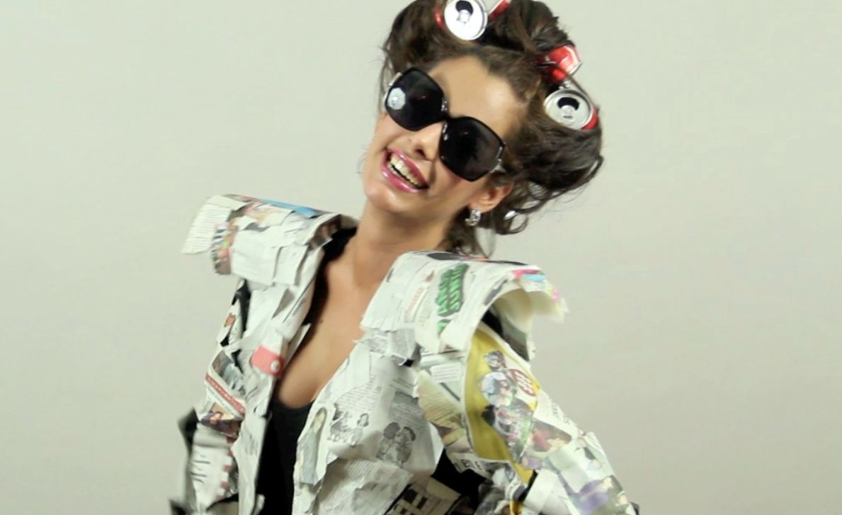 Recycled Lady Gaga Halloween Outfit With Larissa Riquelme (with ...