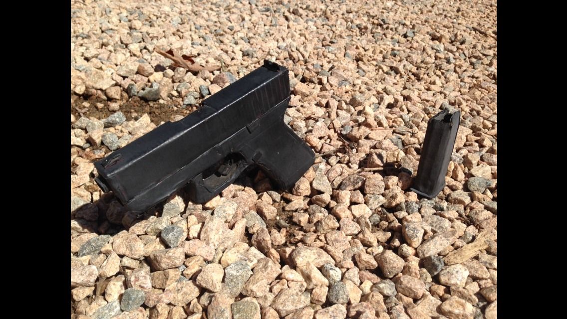 Make a Cardboard Glock With Working Parts : 9 Steps - Instructables