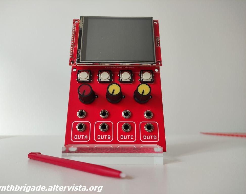 Quad Graphical Envelope Generator Module for Eurorack Synthesizers : 8 ...