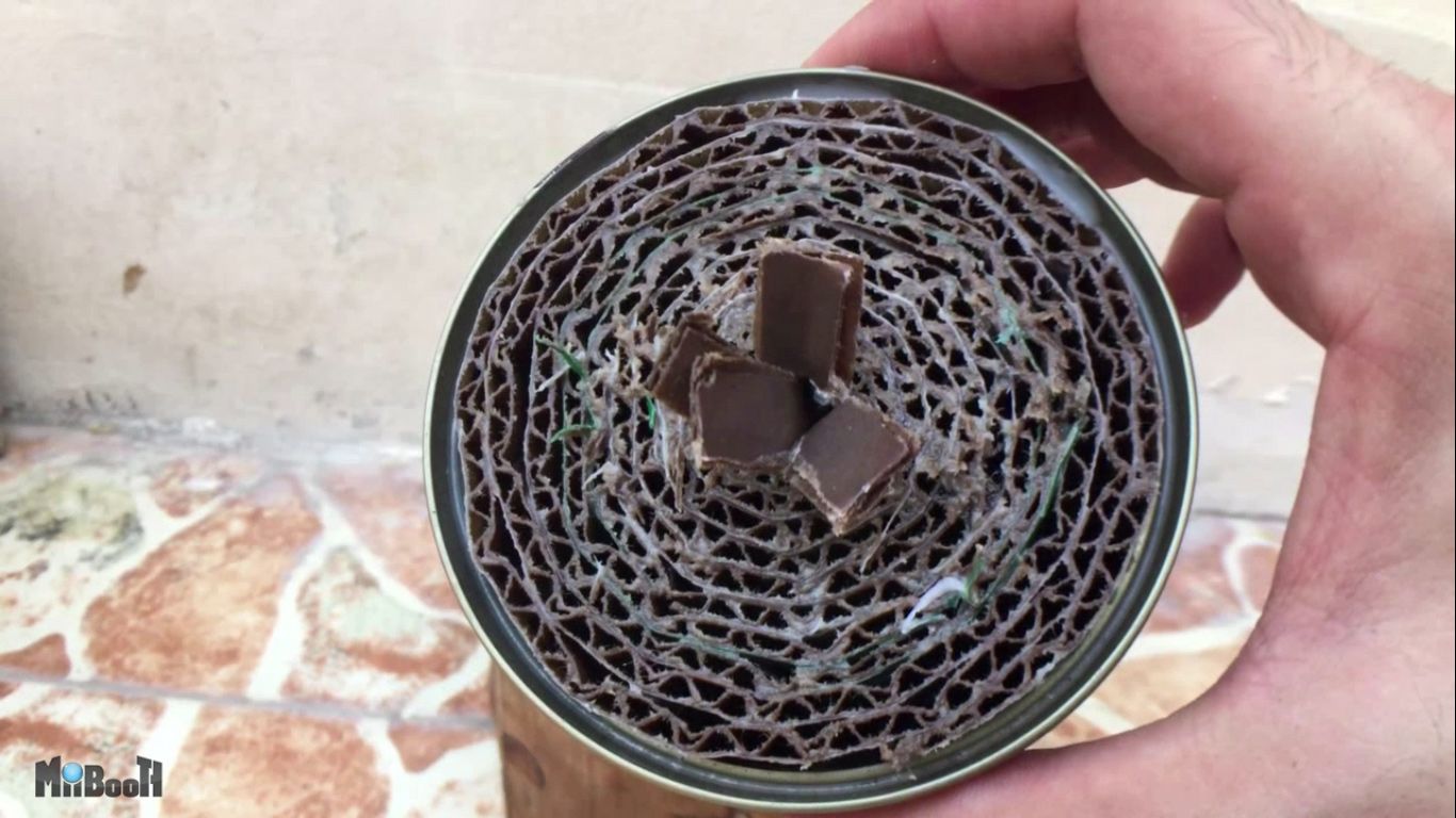 Simple Cardboard Fire Starter From a Tuna Can(Video) : 7 Steps (with ...