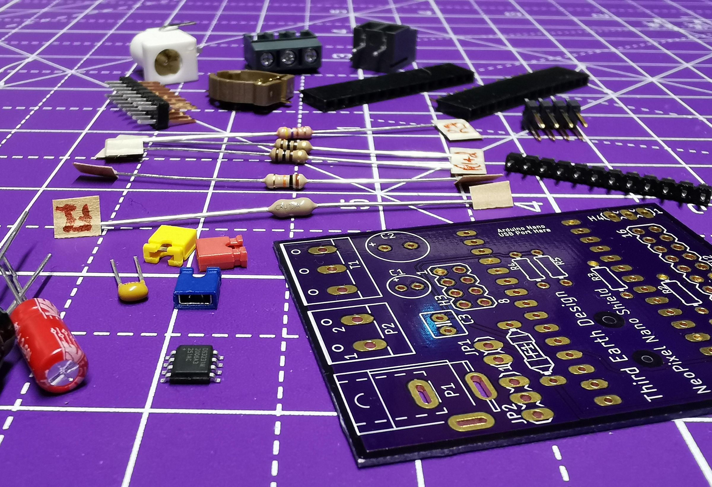 Arduino Nano NeoPixel Shield With Integrated RTC : 5 Steps - Instructables