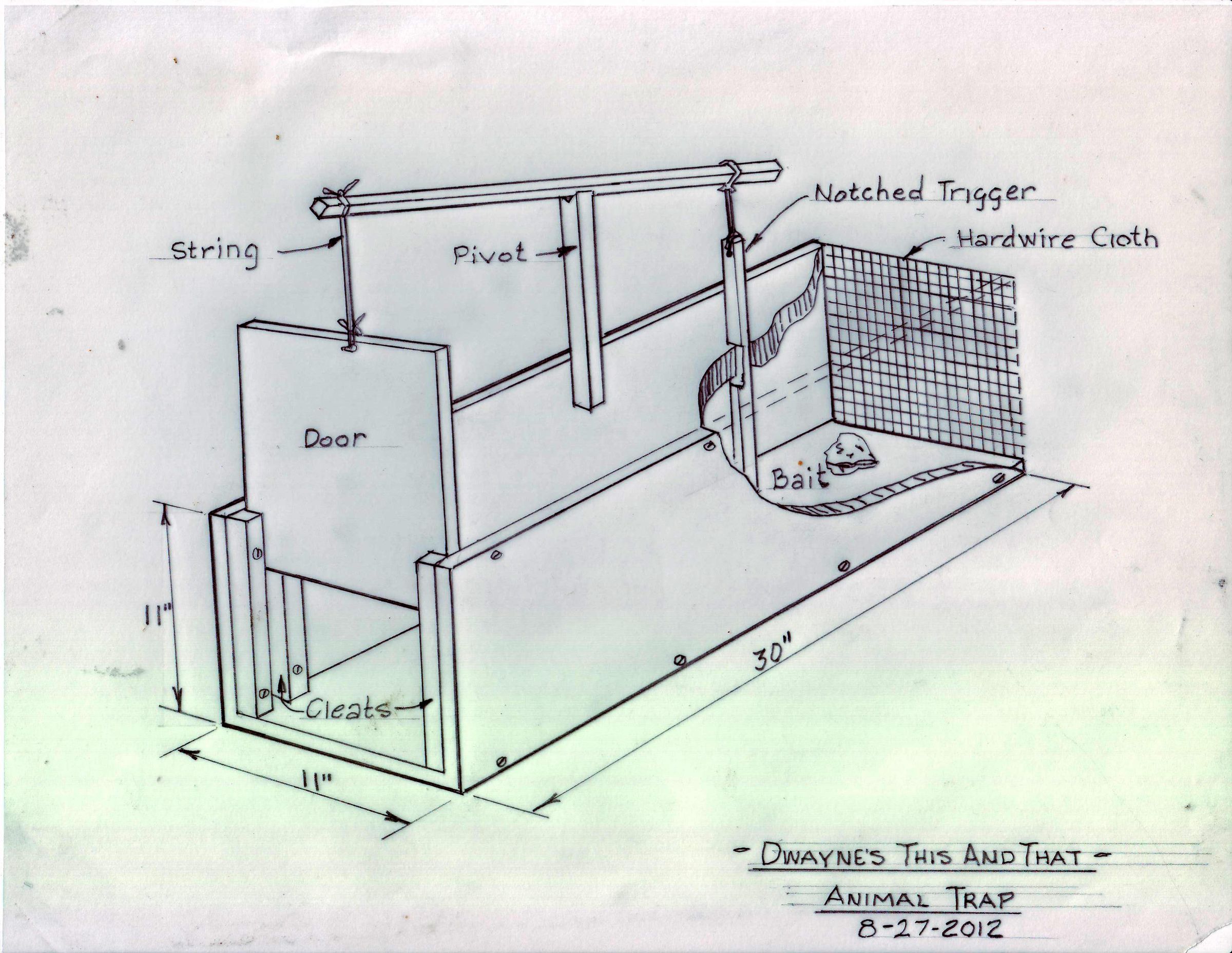 Small Animal Trap - Instructables