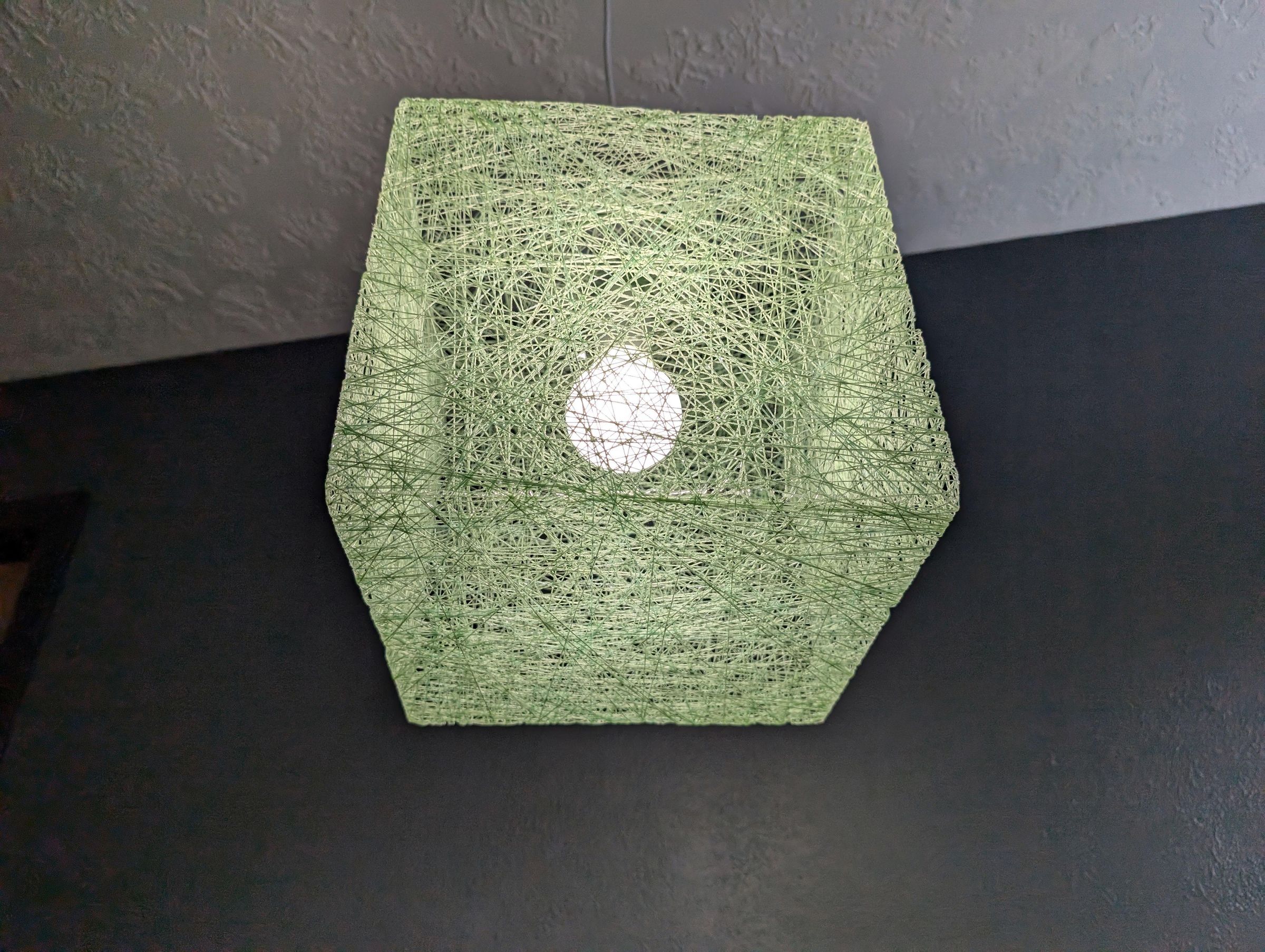 DIY Cube-Shaped String Pendant Lamp : 7 Steps (with Pictures ...