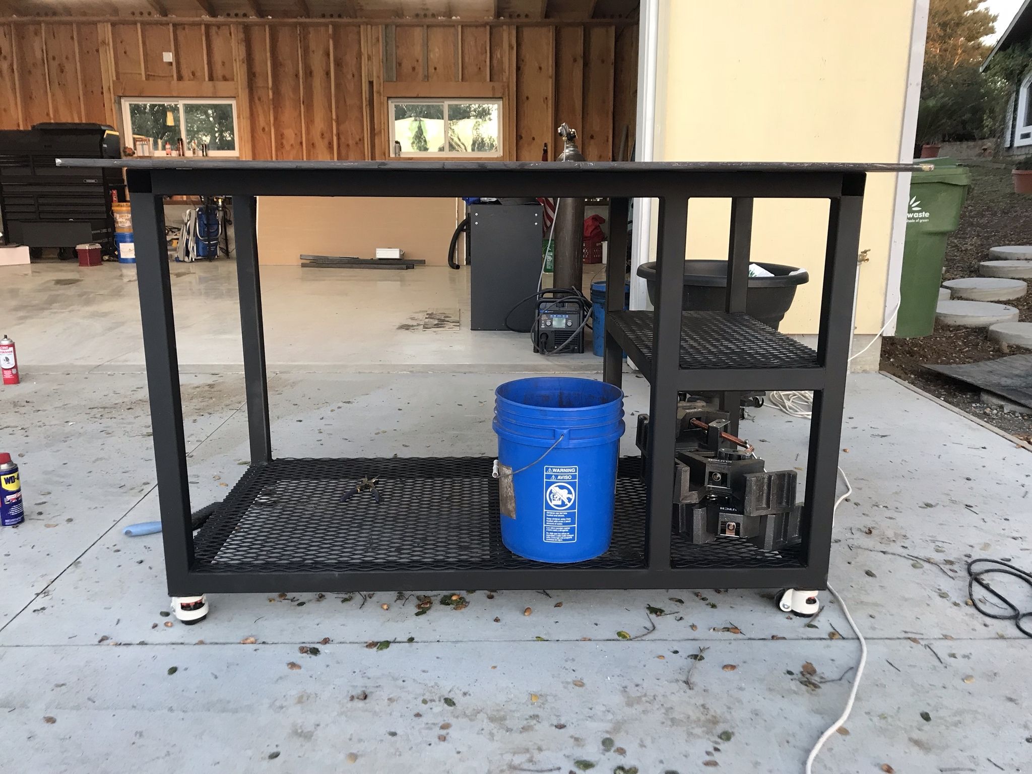 Heavy Duty Steel Welding and Work Table With Storage : 7 Steps (with ...