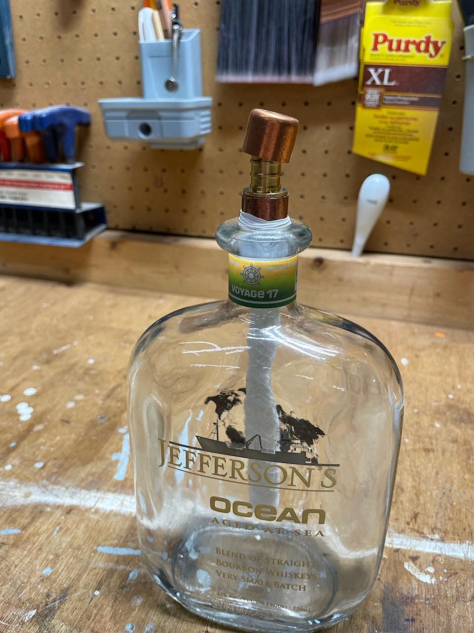 Tiki Oil Lamp From Your Favorite Spirits or Wine Bottle : 4 Steps - Instructables