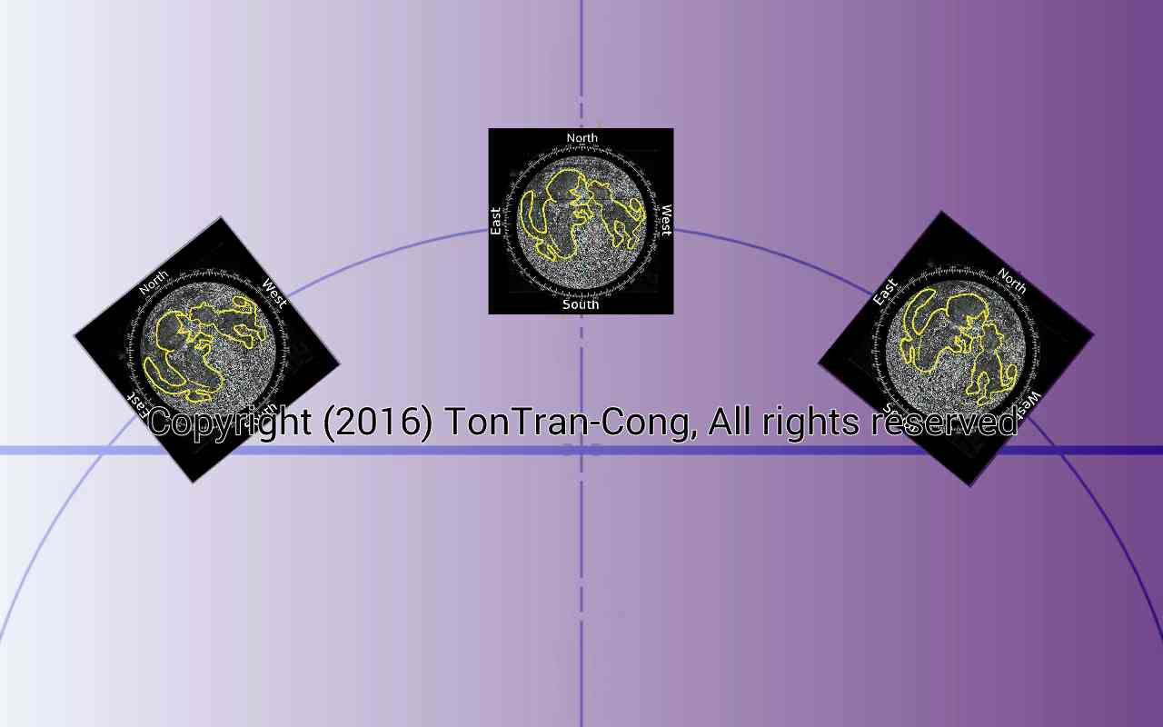 Finding North Direction and Time Using the Moon P3- Moon Surface ...