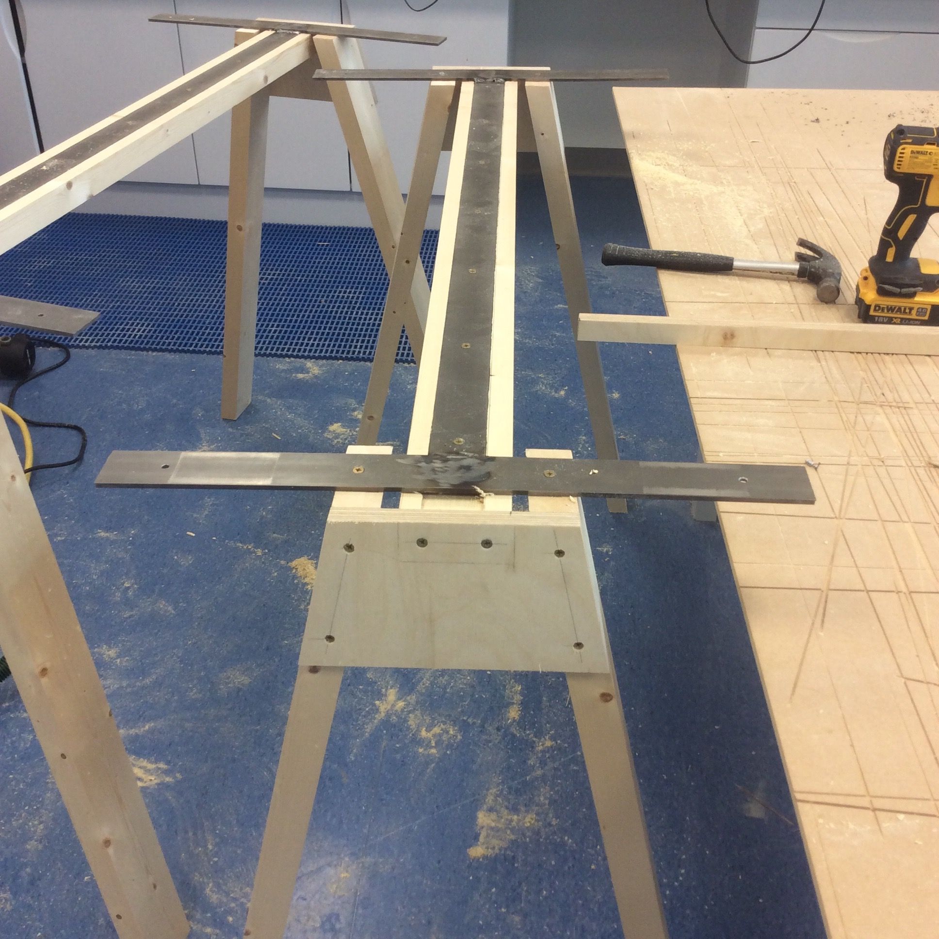 High Trestle Table - Including Prototype Table : 10 Steps (with ...