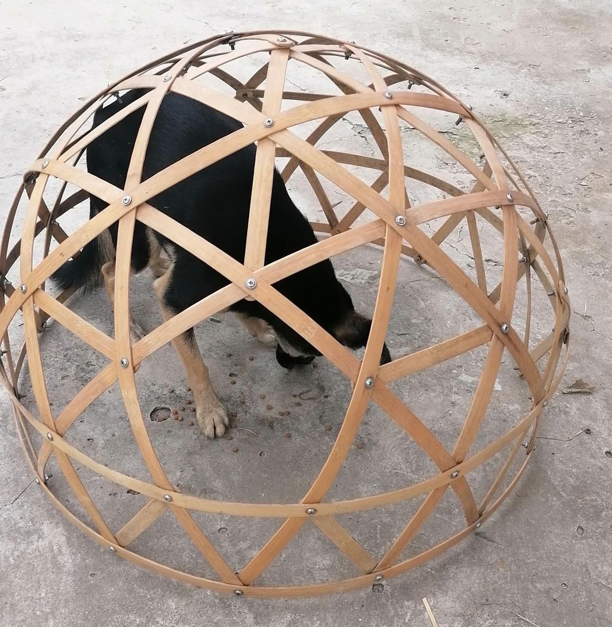 How to Assemble the Mini Bamboo Geodesic Dome Dog House Kit – Unique ...