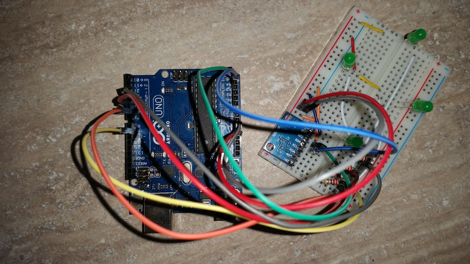 Gyroscope Led Control With Arduino 5 Steps Instructables 5952