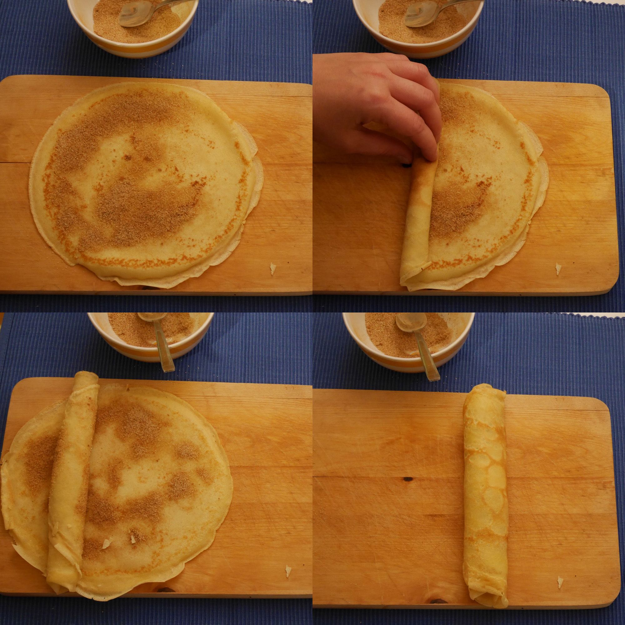 Cinnamon Crêpes Flambéed - a Burning Dessert Idea : 6 Steps (with ...