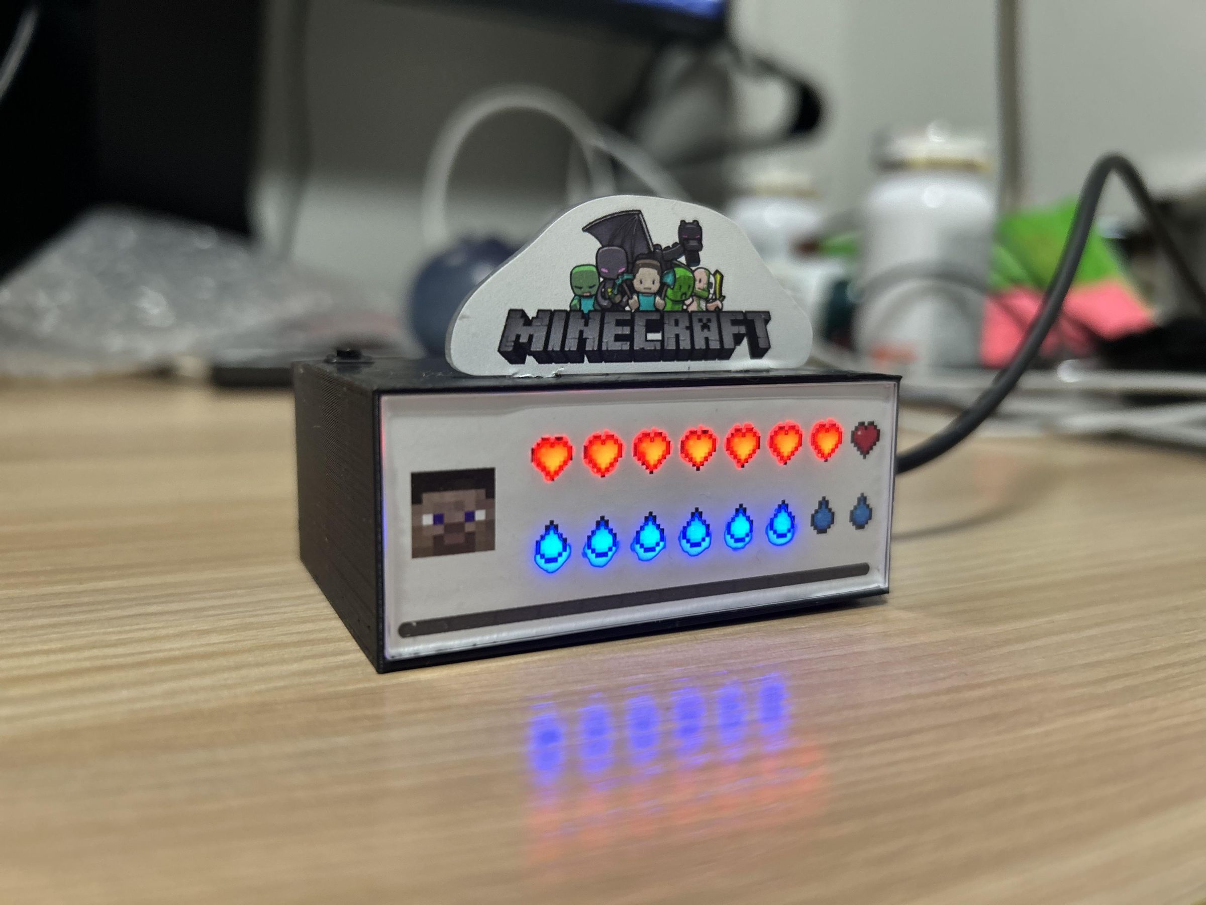 Minecraft Game Life-bar : 4 Steps - Instructables