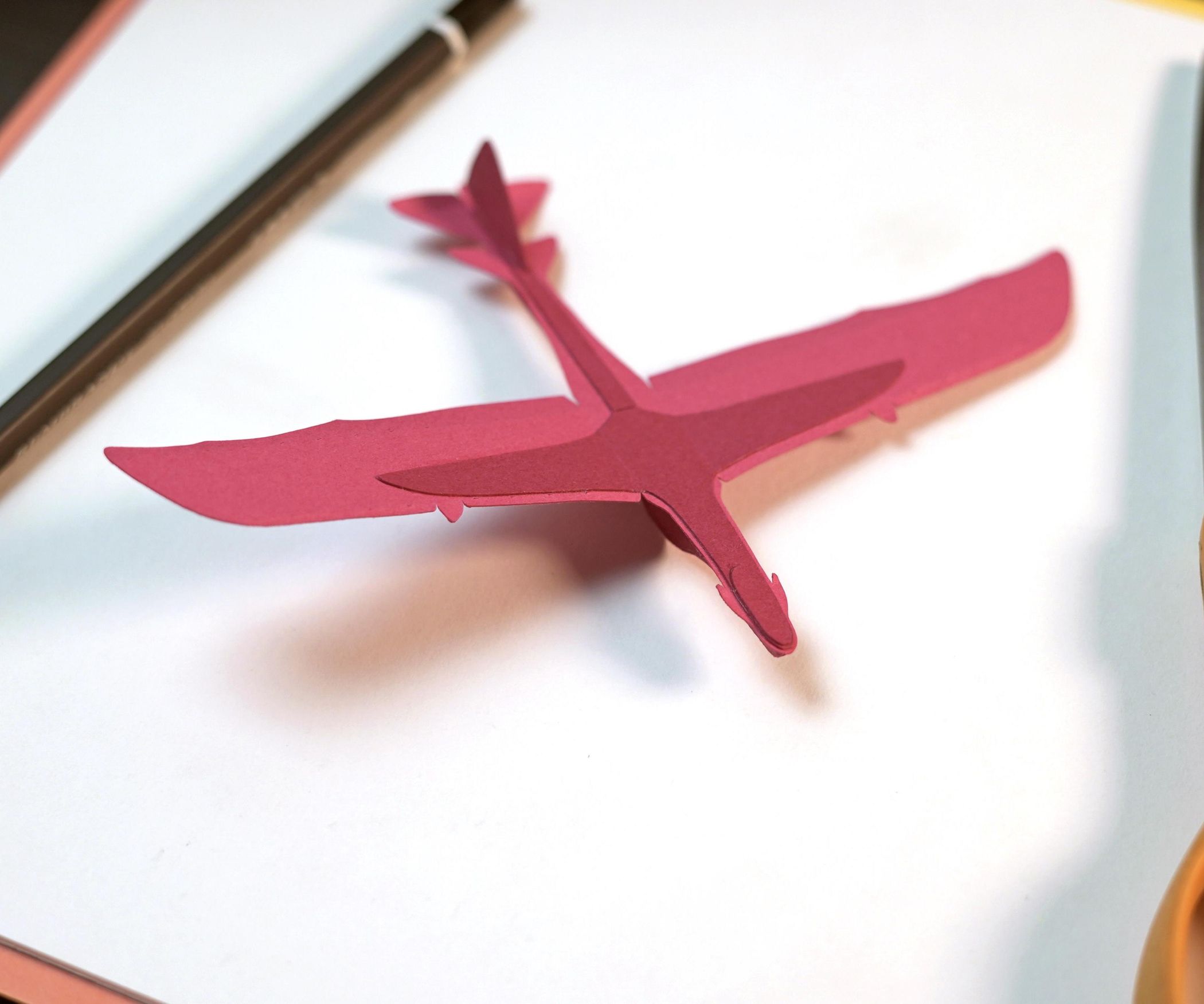 Red Dragon Card Stock Micro Glider : 7 Steps (with Pictures ...
