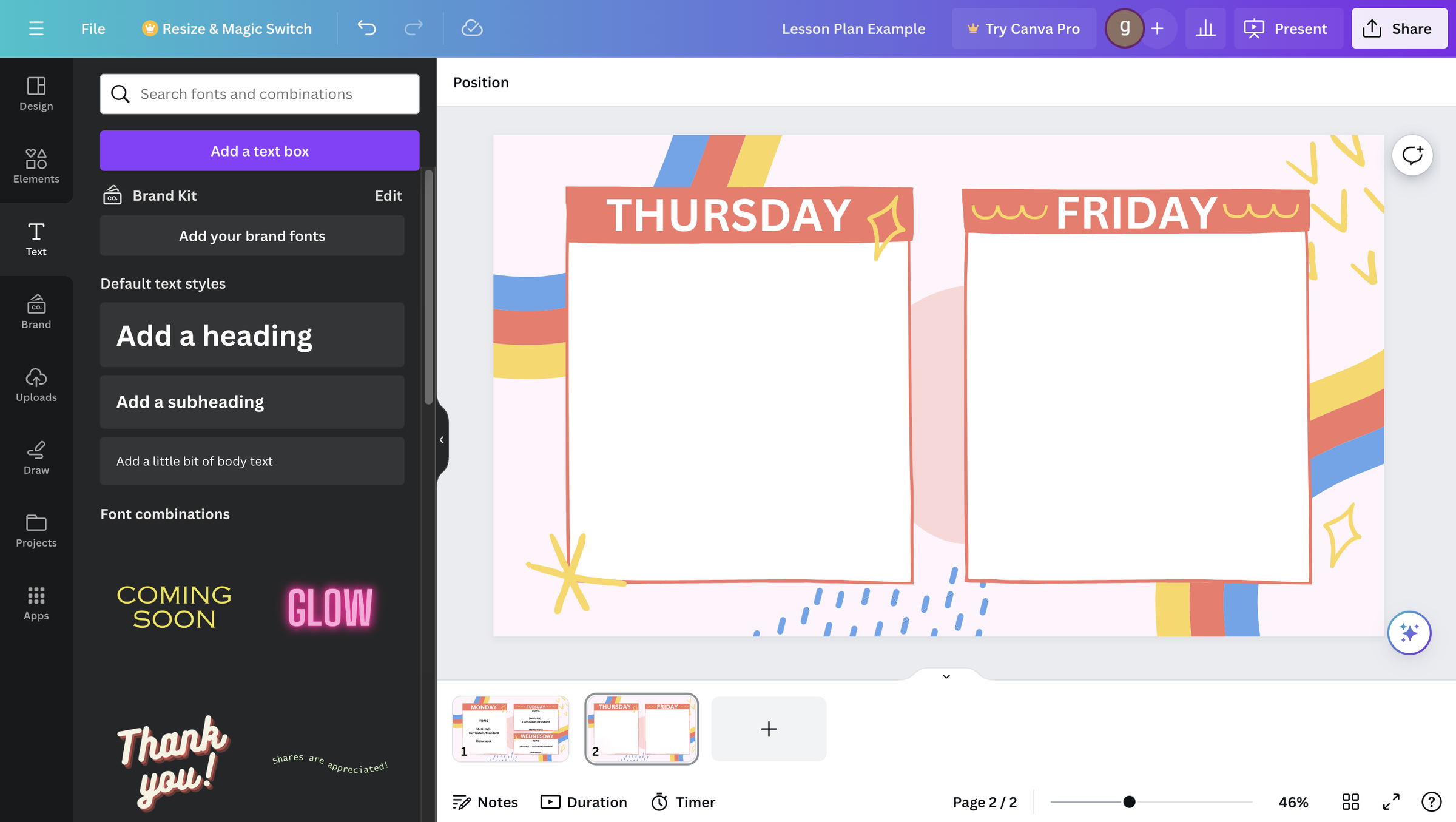 Fun, Cute, and Easy Lesson Plan With Canva! : 10 Steps - Instructables