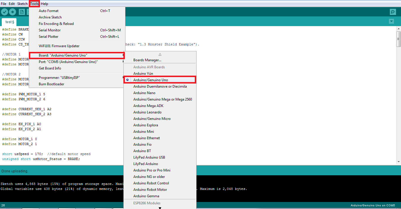 Tutorial for Monster Motor Shield VNH2SP30 : 10 Steps (with Pictures ...