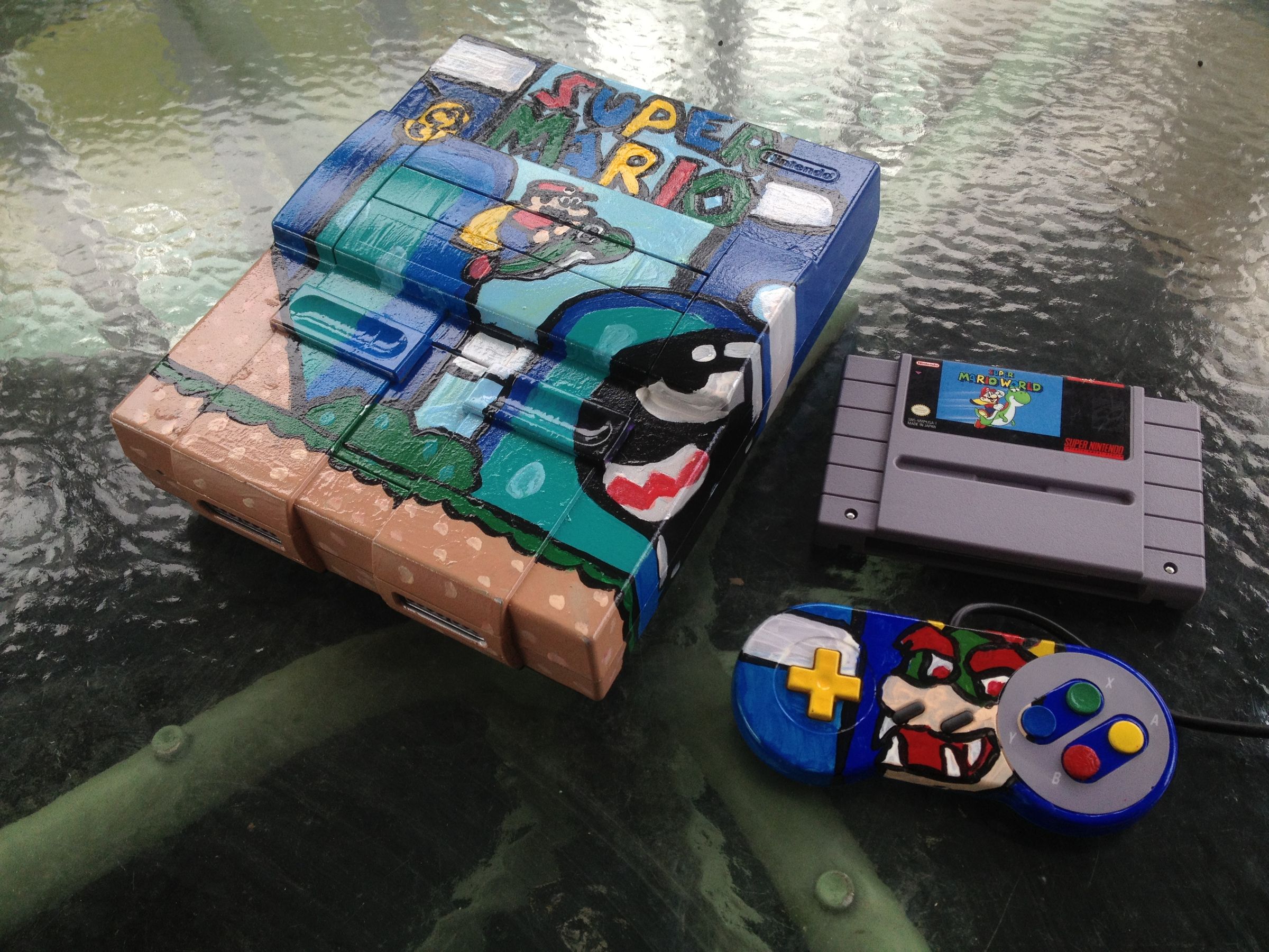 Custom Painted Super Mario World Super Nintendo - Instructables