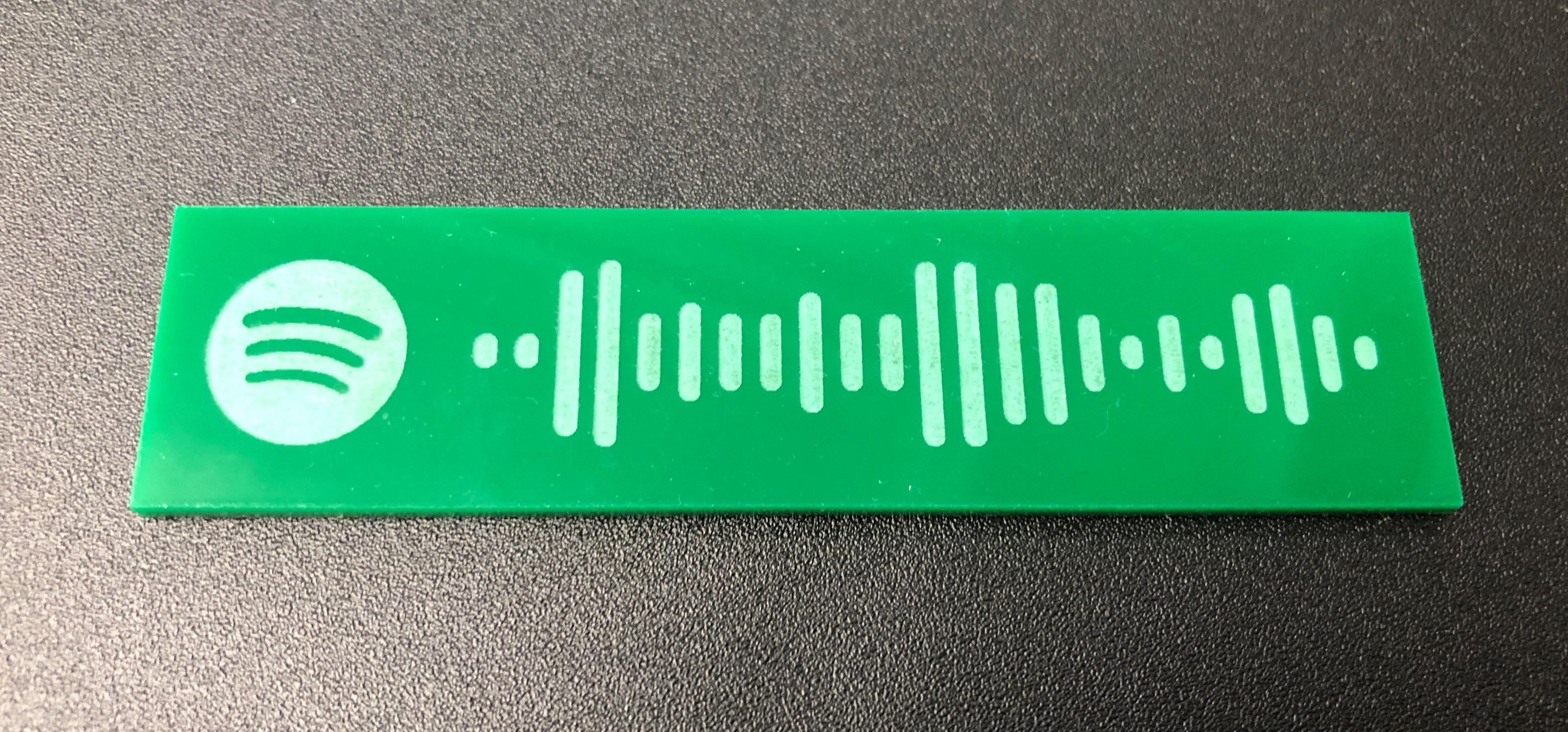 Laser Engrave Spotify Codes! : 7 Steps - Instructables