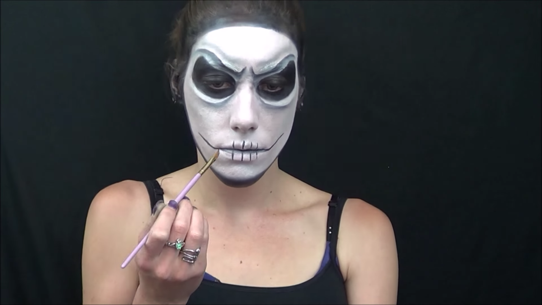Jack Skellington Makeup Transformation 5 Steps With Pictures Instructables