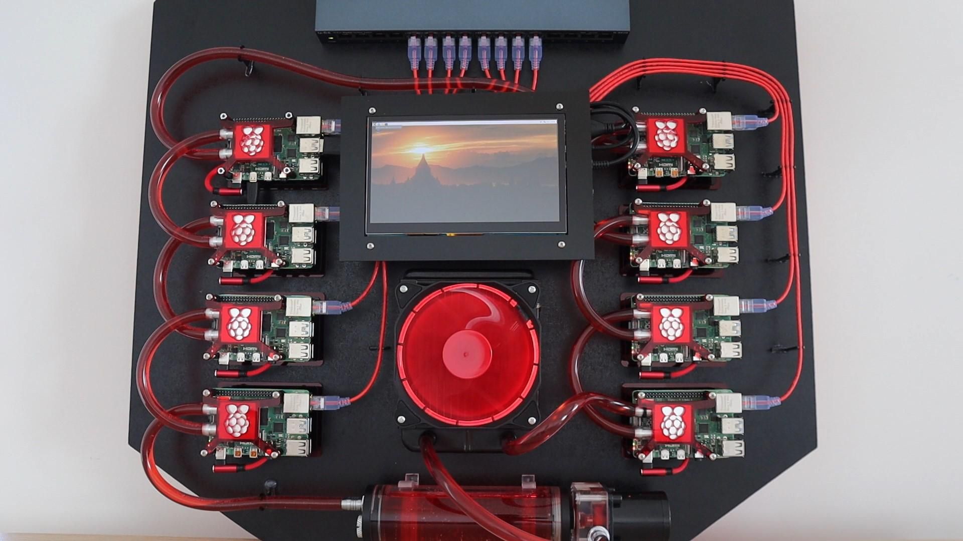 Water-Cooled Raspberry Pi 4 Cluster : 14 Steps (with Pictures ...