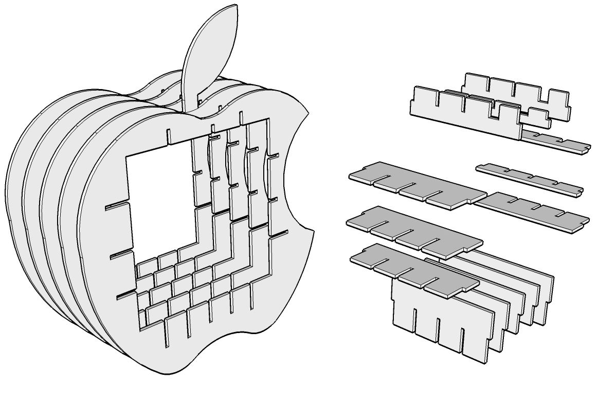 Cardboard Furniture As Apple's Logo. : 4 Steps (with Pictures ...