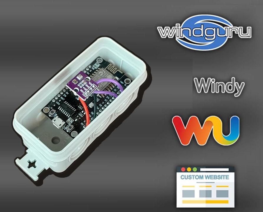 ESP8266 IOT WEATHER STATION (Windguru, Windy.com, WUnderground...) : 5 Steps - Instructables