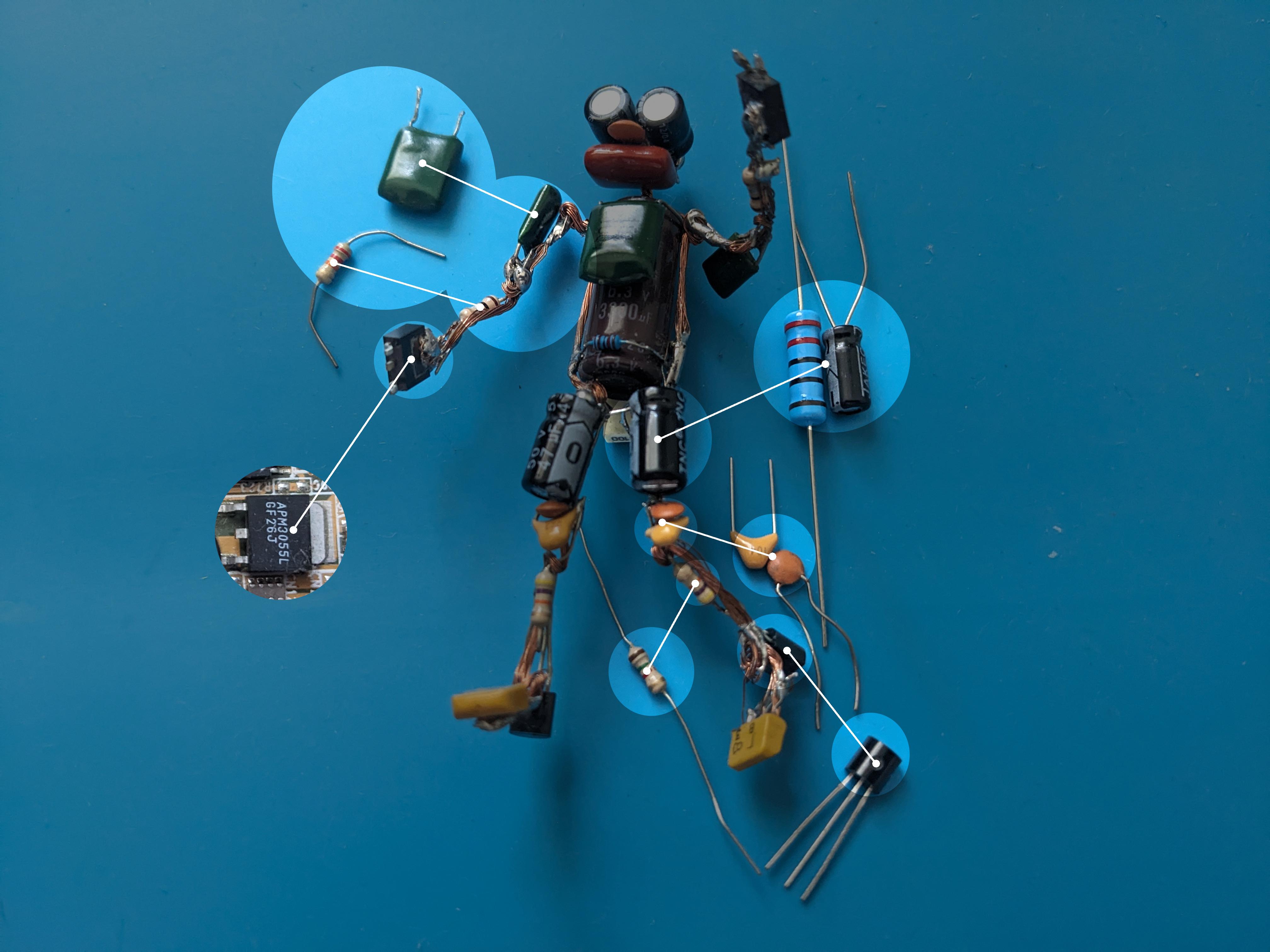 Stop Motion Puppet From Copper Wire Scraps and Electronic Waste : 6 ...