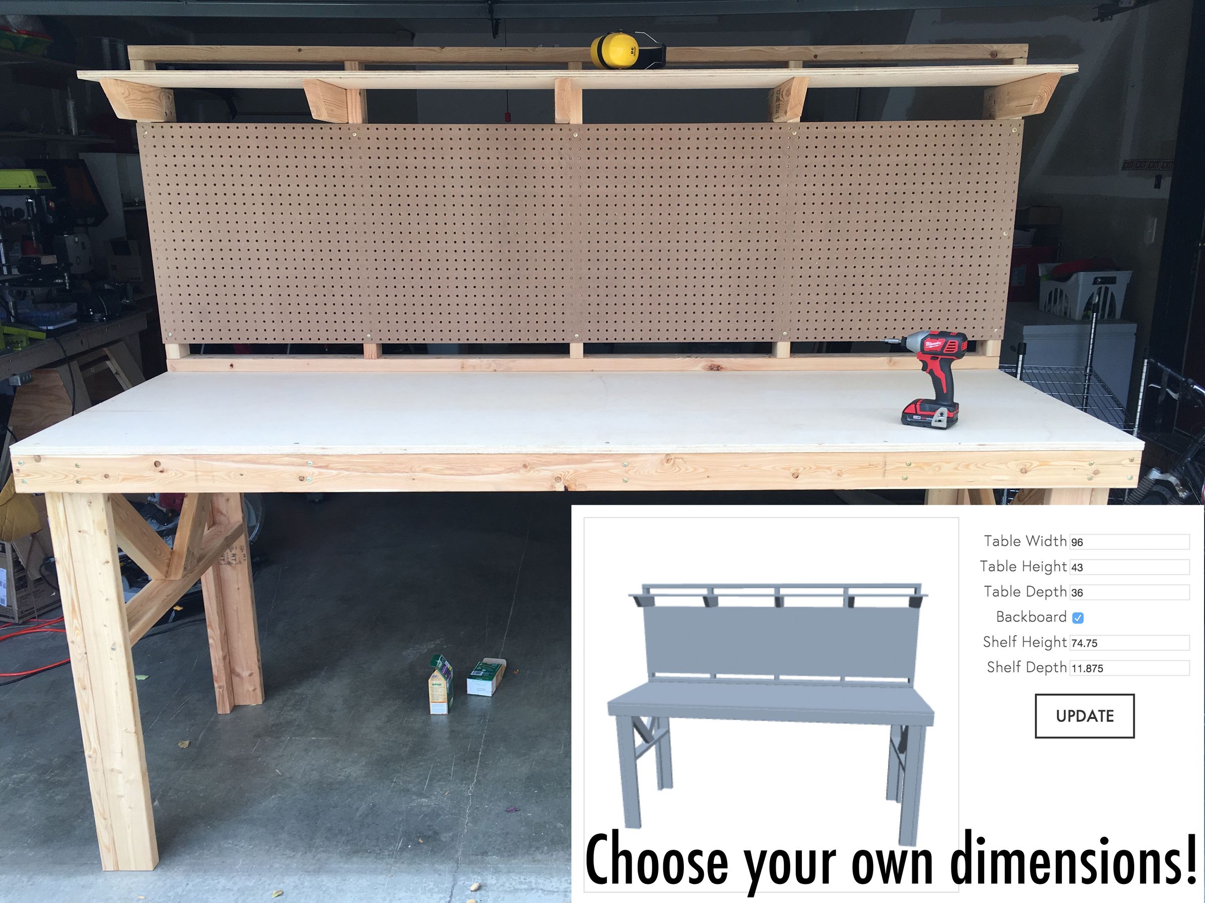 Customizable Work Bench : 7 Steps (with Pictures) - Instructables