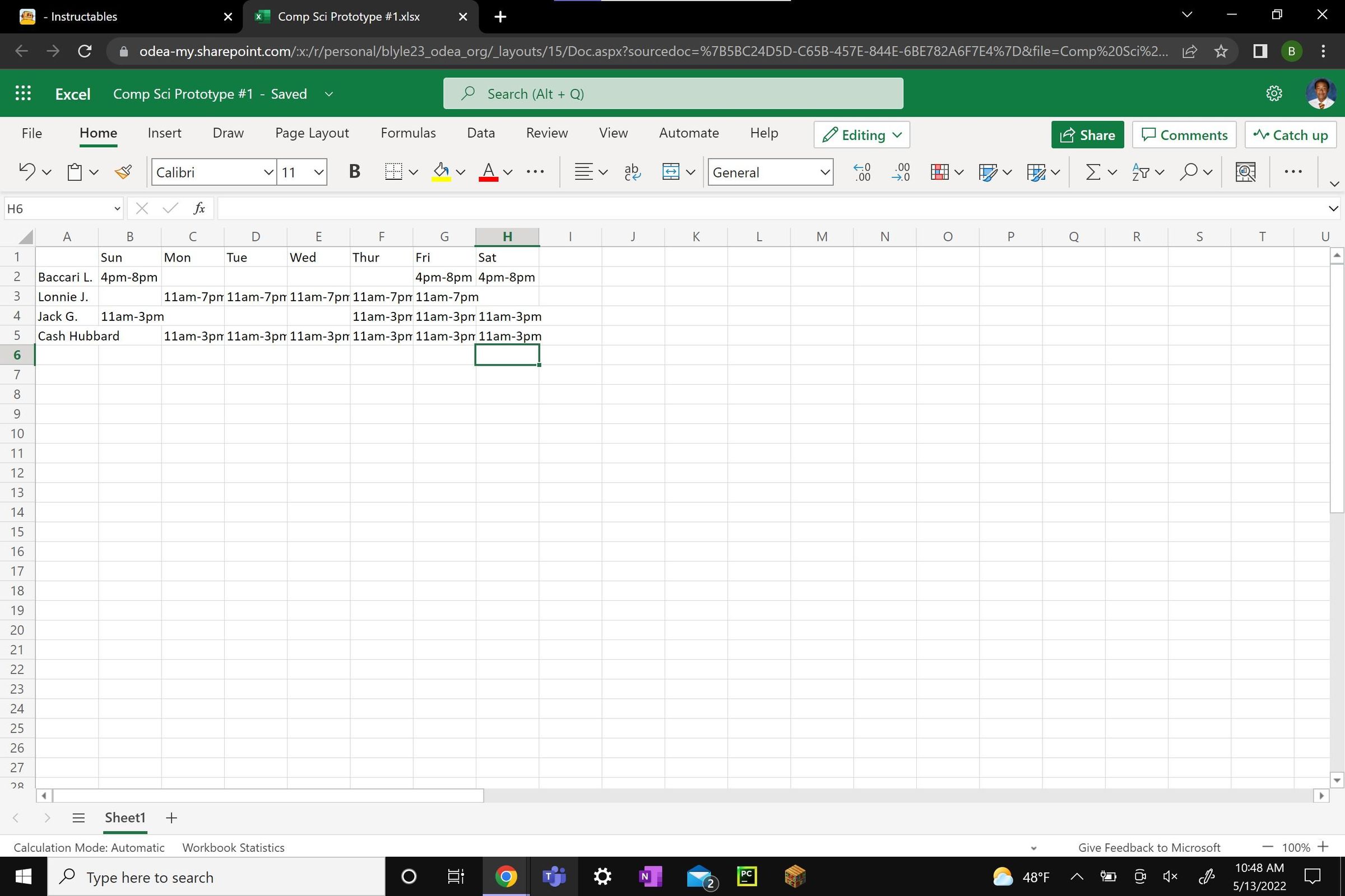 Simple Work Schedule List : 13 Steps - Instructables