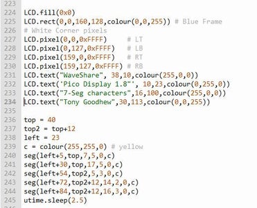 Simulated 7-Segment Numbers With Pico and Waveshare Display : 7 Steps - Instructables