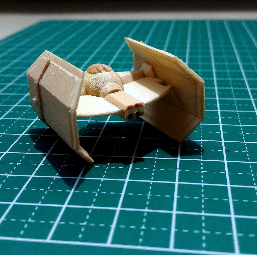 TIE Advanced & TIE Fighter Mini Popsicle Stick Models : 7 Steps (with ...