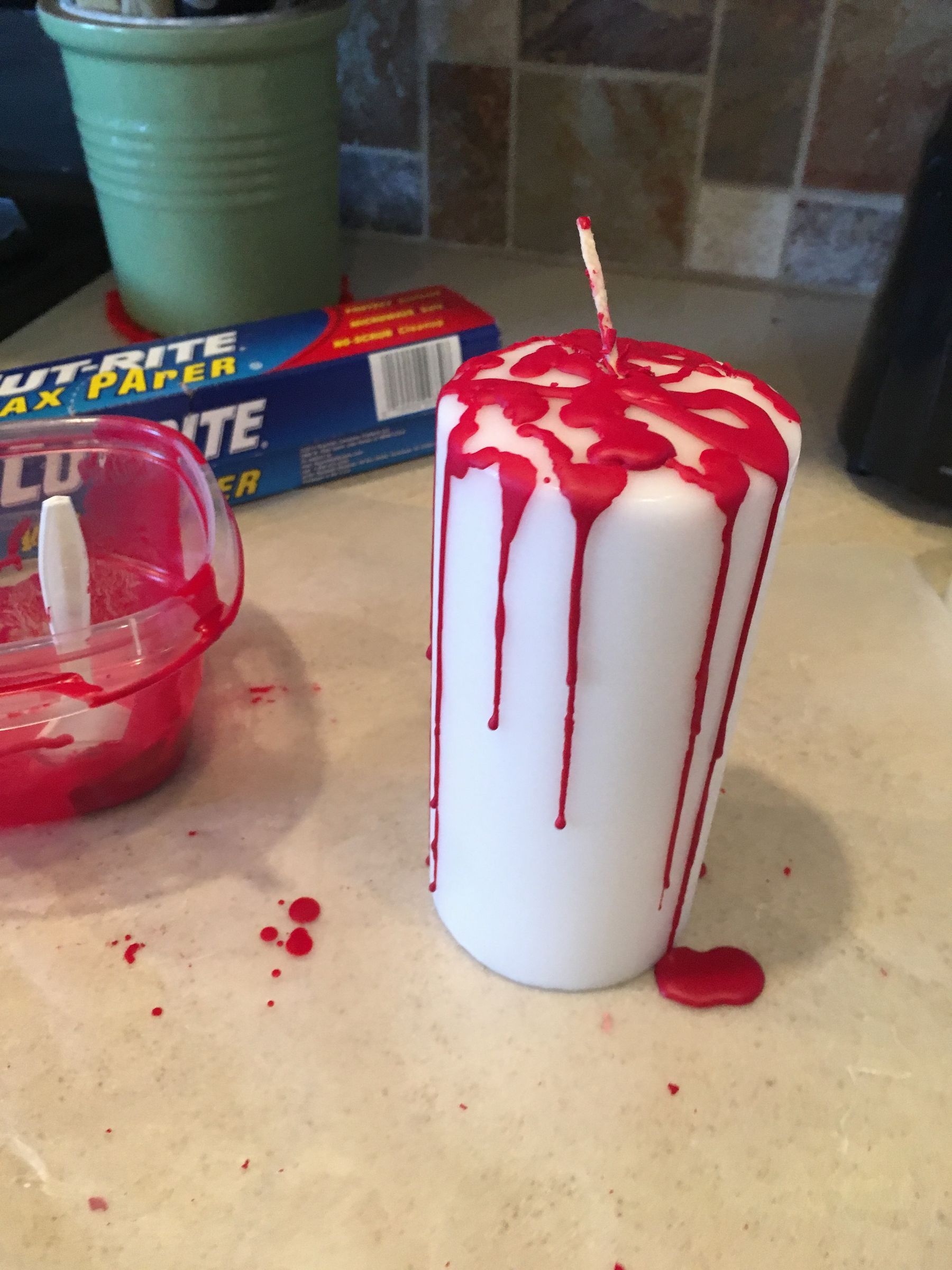 DIY Bloody Candles : 4 Steps (with Pictures) - Instructables