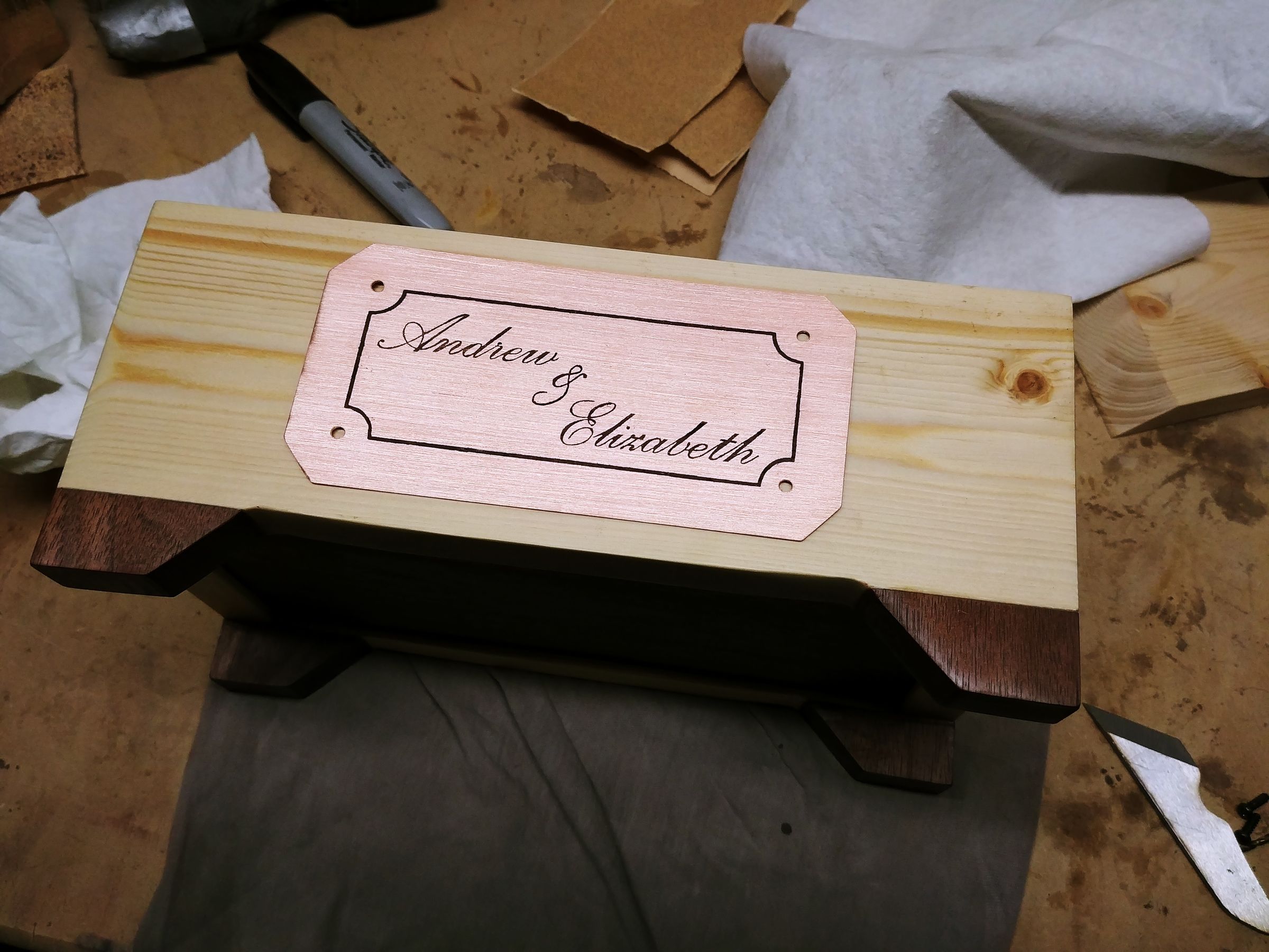 Slide Top Box With Copper Etched Plaque : 11 Steps (with Pictures ...