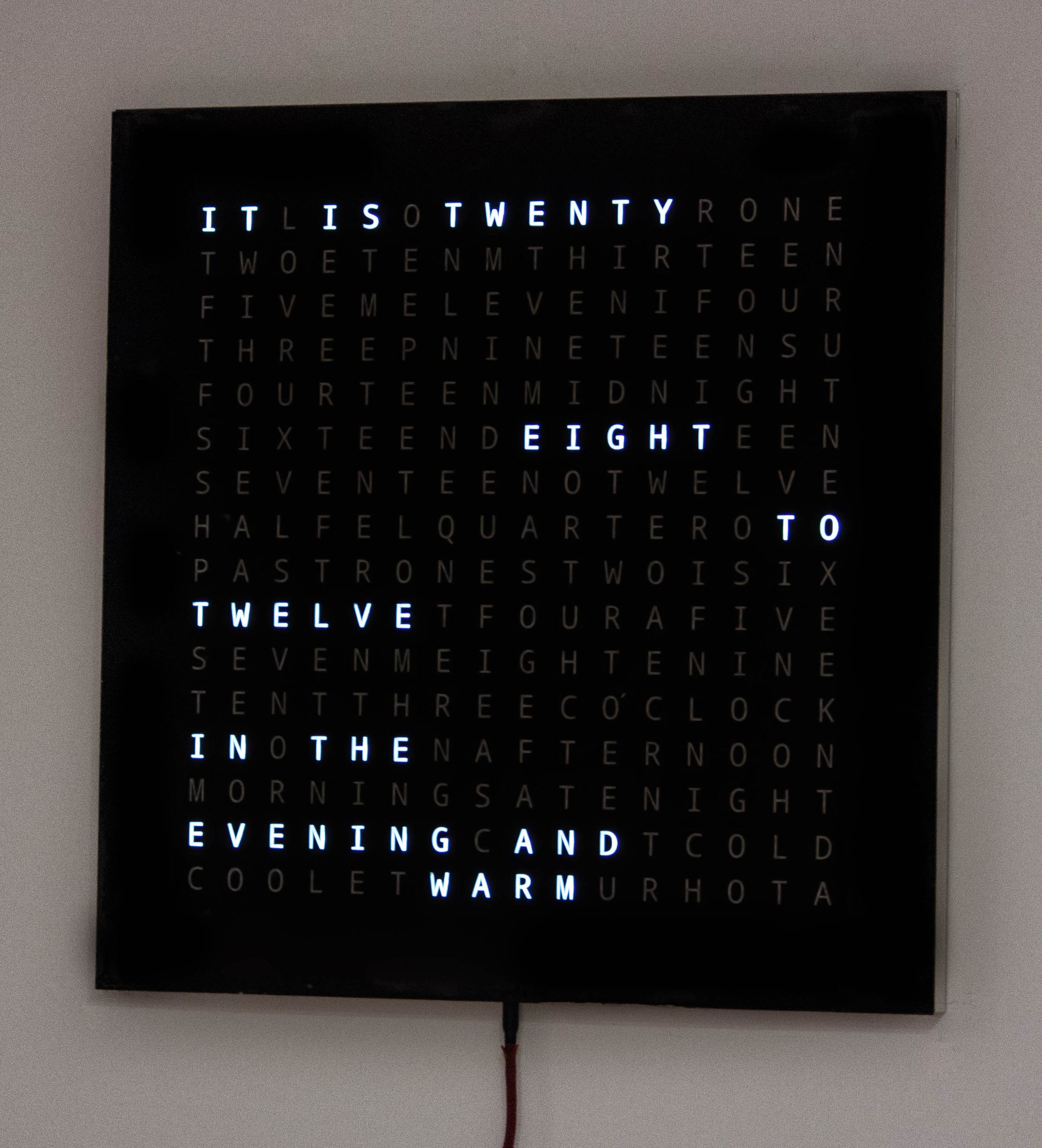 Wordclock : 15 Steps (with Pictures) - Instructables