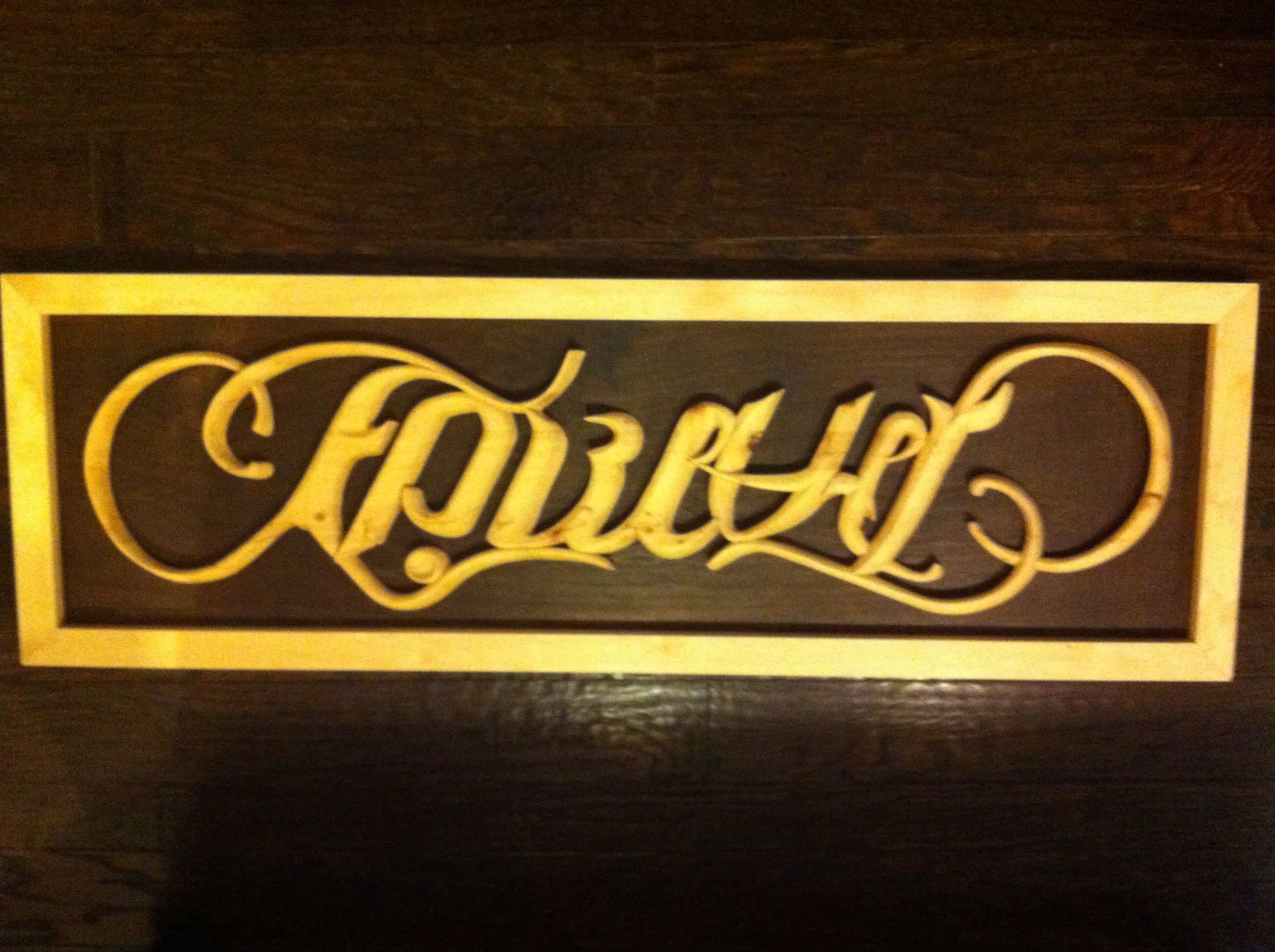 Ambigram Sign : 6 Steps - Instructables
