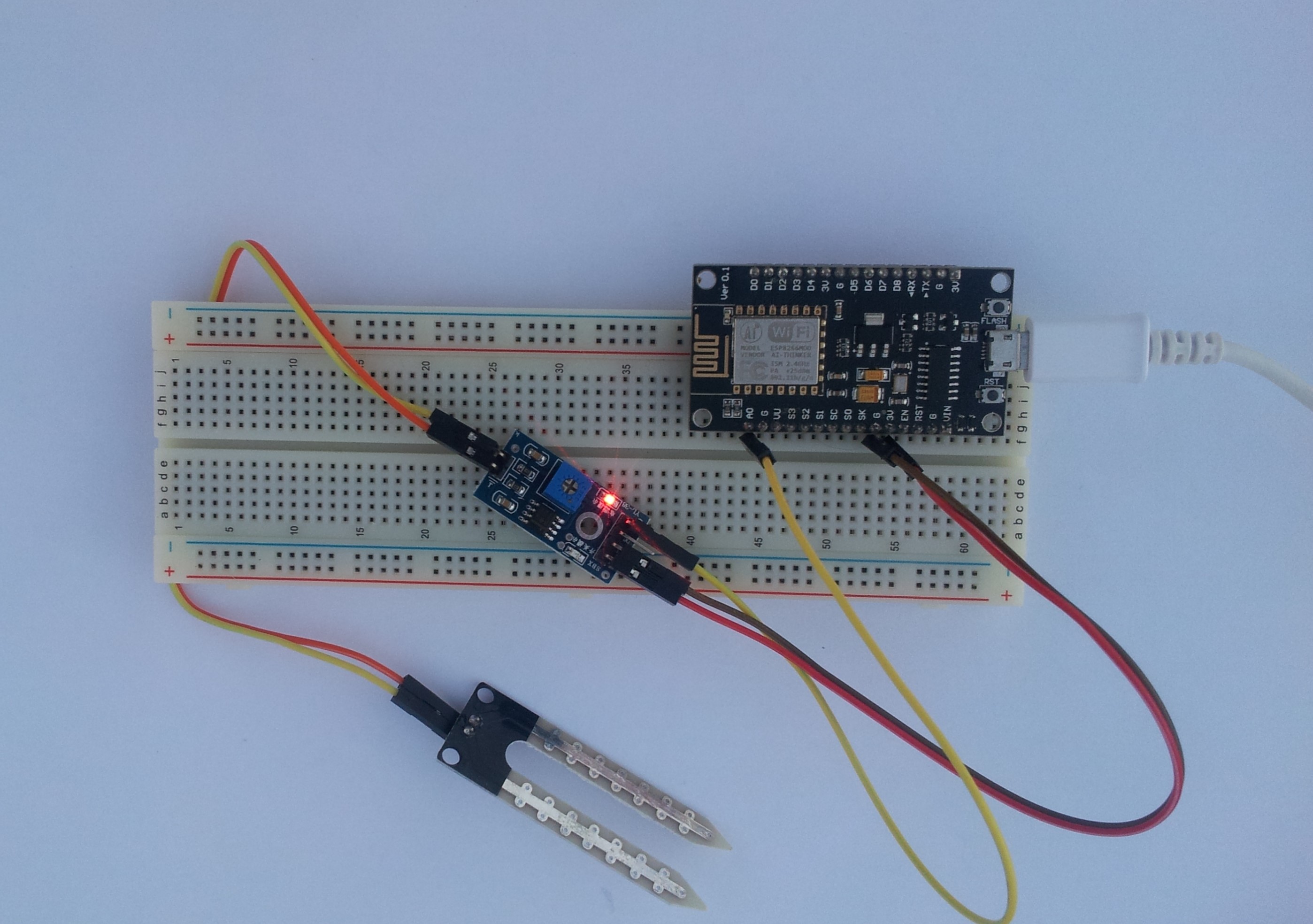 Plant Monitoring and Alerts With ESP8266 and AskSensors IoT Cloud : 6 ...