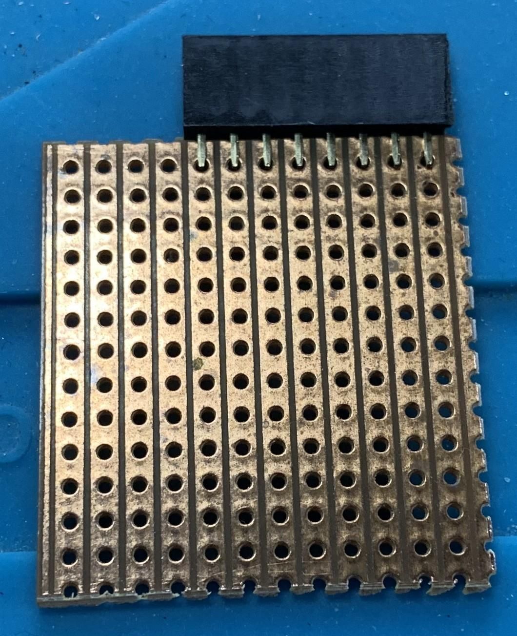 Raspberry Pi Pico 4051B Analogue Multiplexer Expander on Stripboard : 4 ...