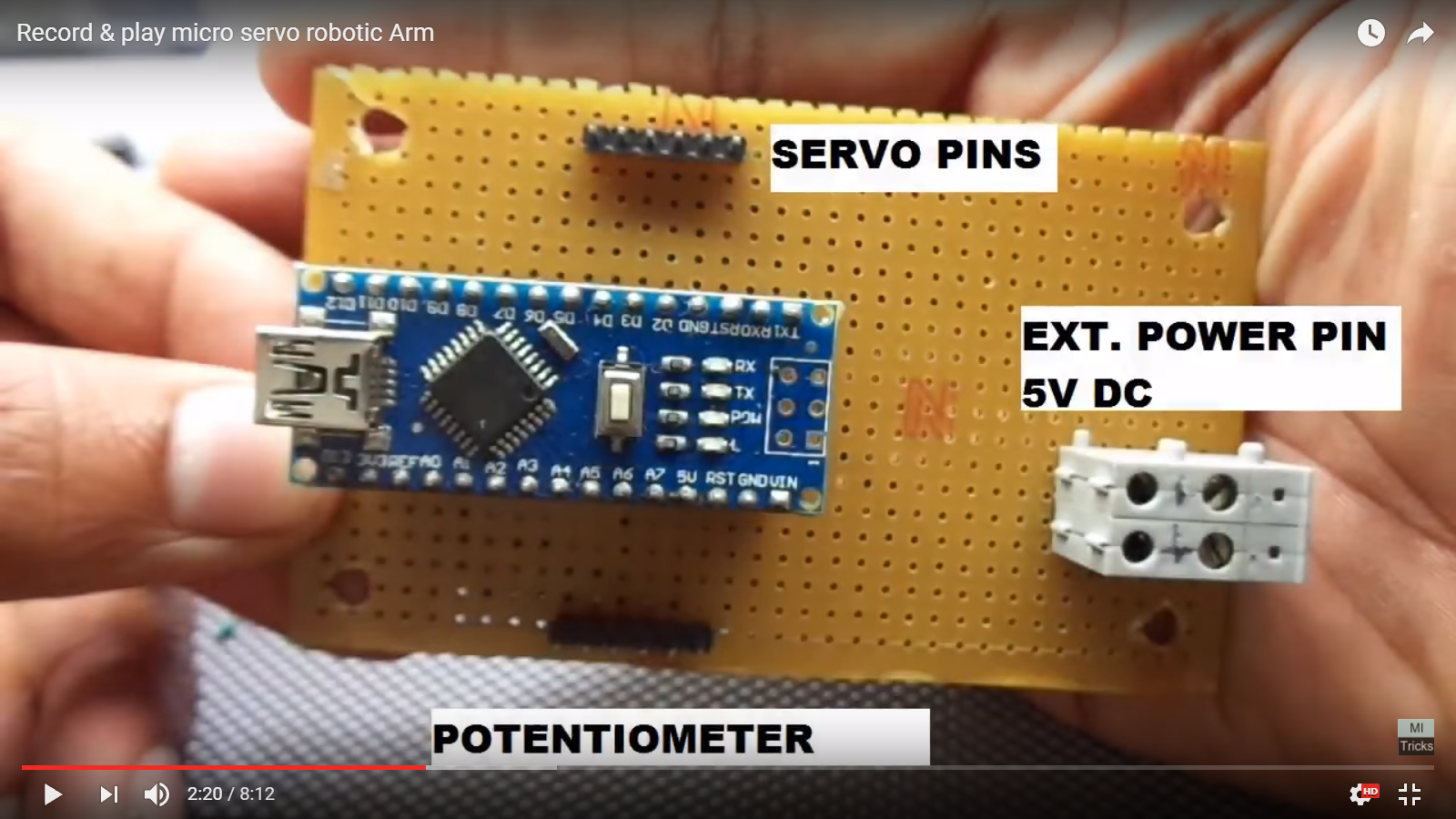 Micro Servo Based Robotic Arm With Record and Play Function : 5 Steps ...