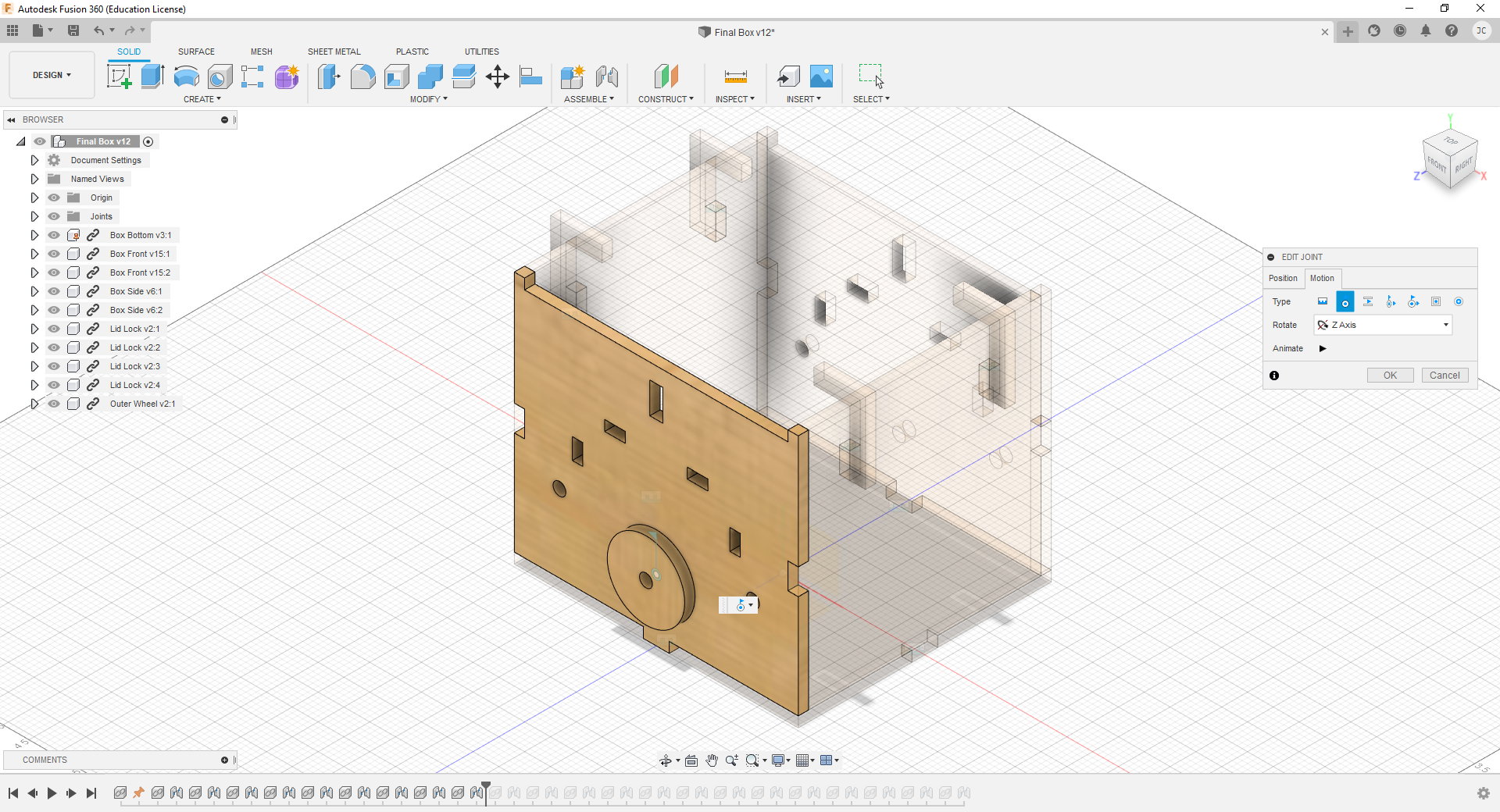 Learning Fusion 360 by Modeling a Puzzle Box for Laser Cutting : 6 ...