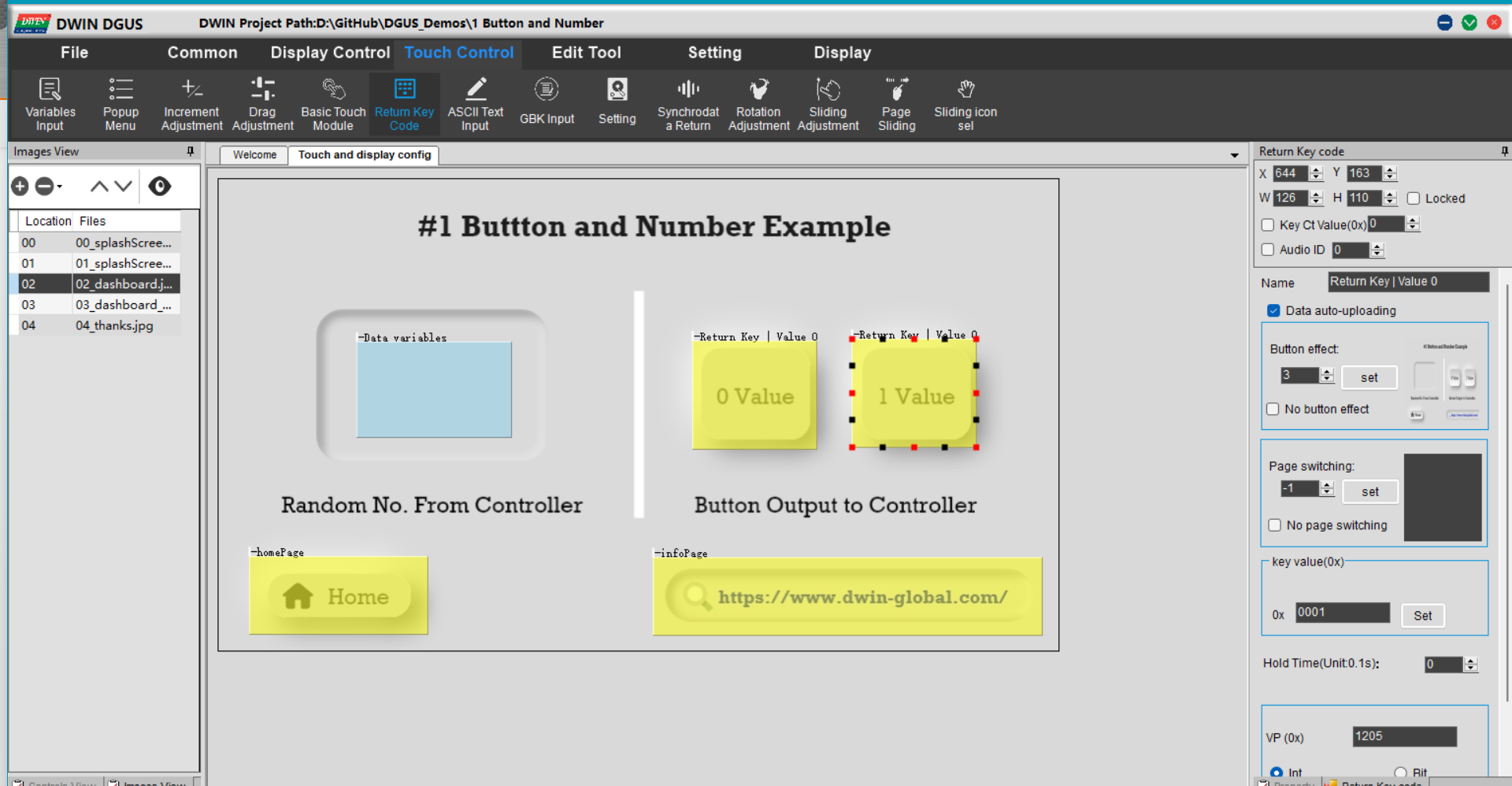 #1 DWIN HMI Number & Buttons Example With Arduino : 7 Steps - Instructables