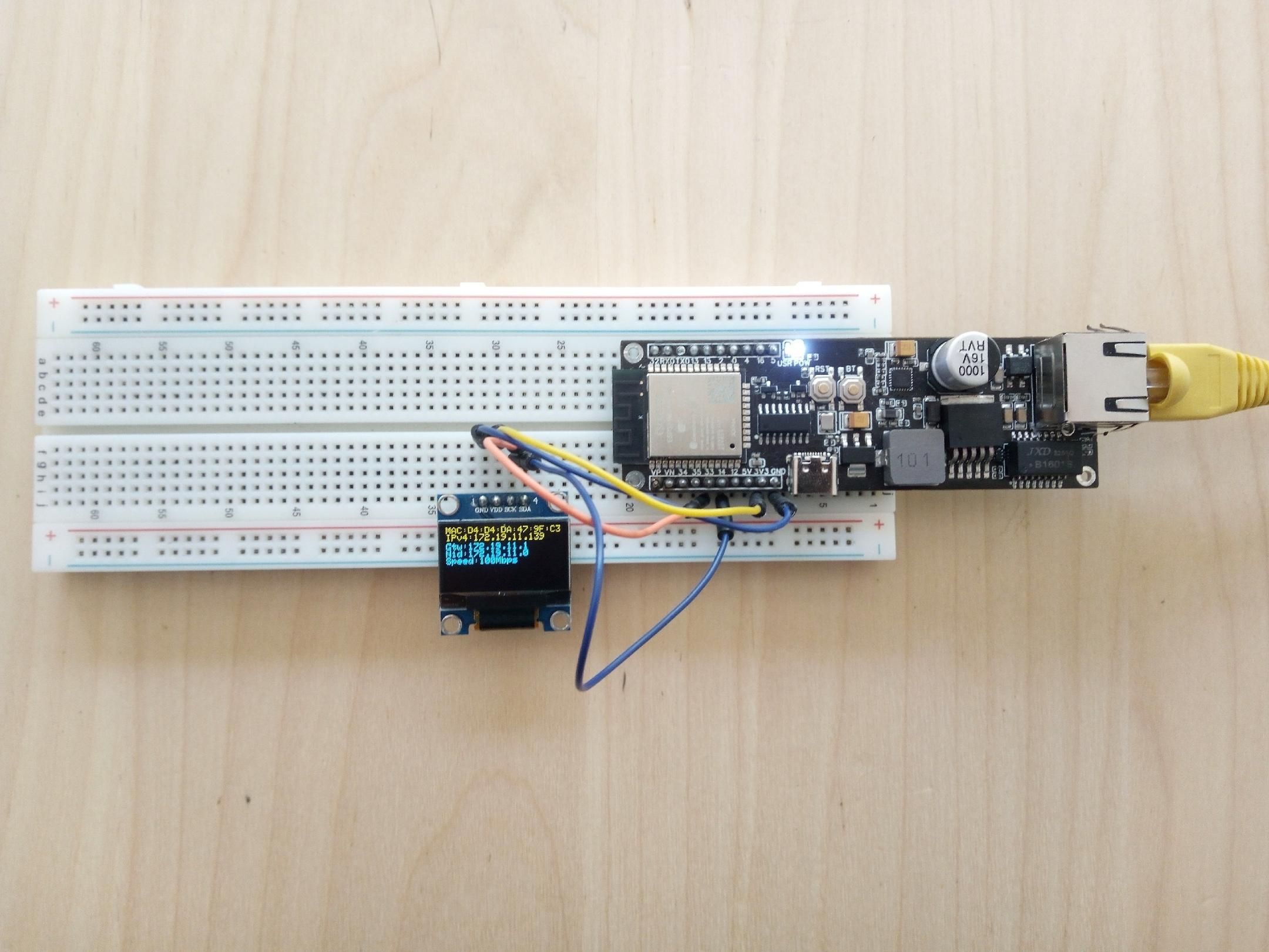 Esp32-Stick+Oled Display: Displaying Connected Network Characteristics ...