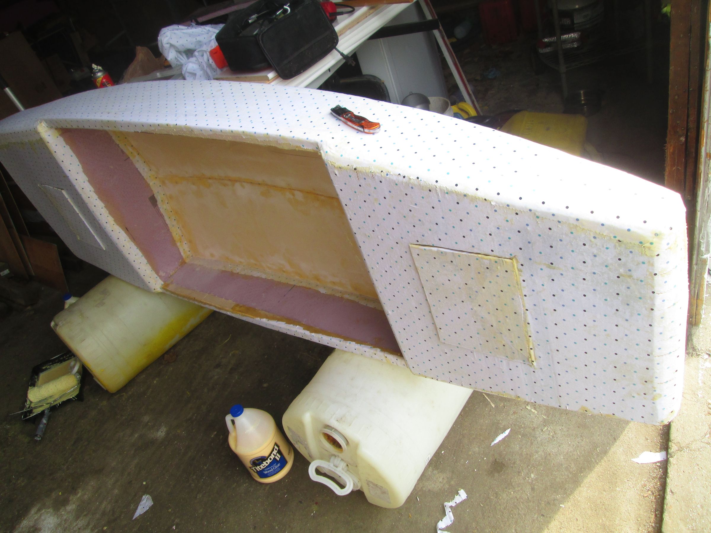 Seafoam Kayak, the Unsinkable Foam Kayak Anyone Can Build, 16 Pounds ...