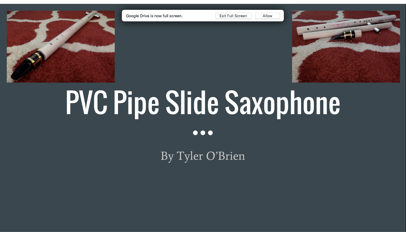 PVC Pipe Slide Saxophone : 5 Steps - Instructables