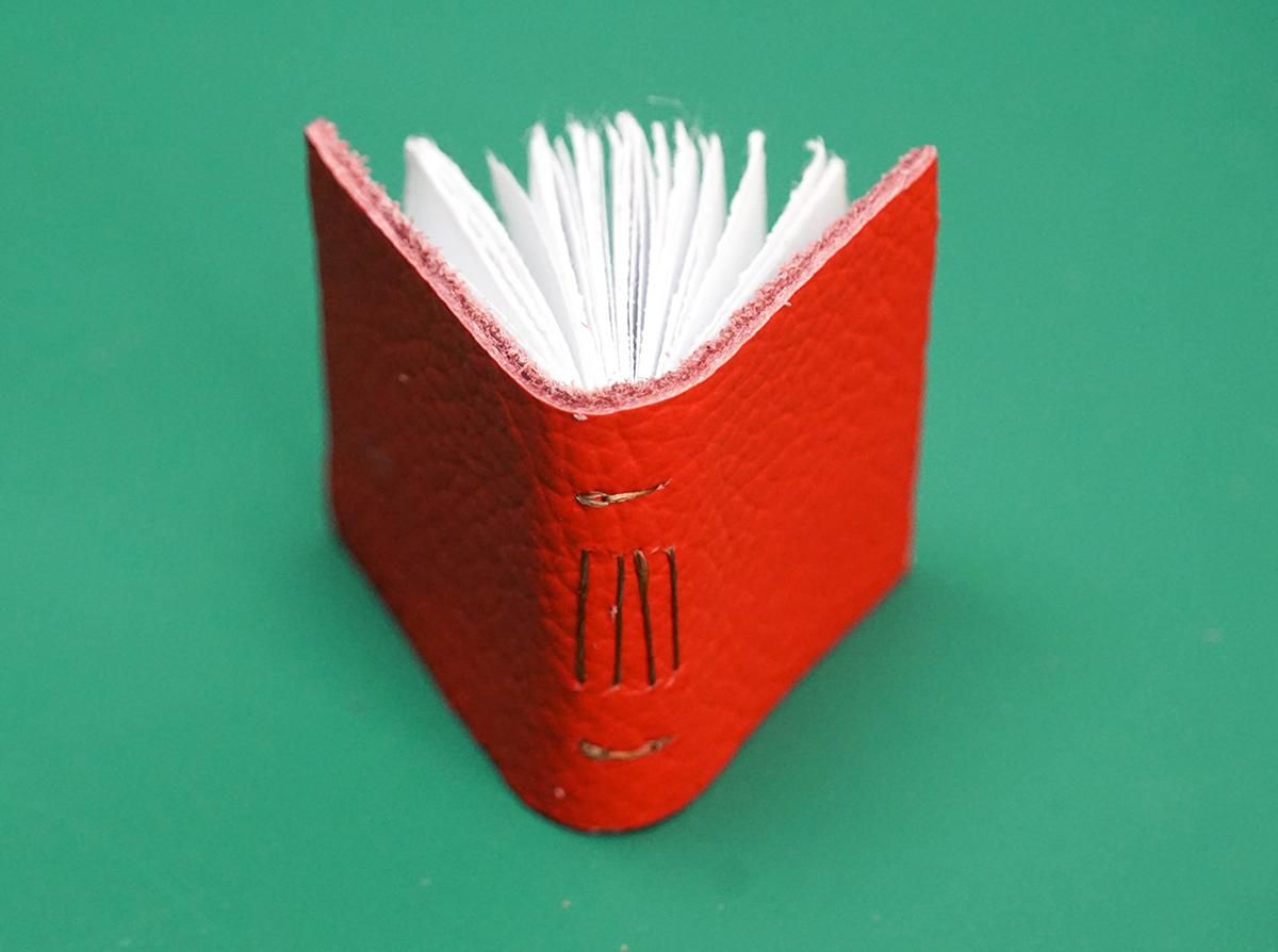 DIY Mini Book With Long Stitch Binding | How to Make a Tiny Bound Book ...
