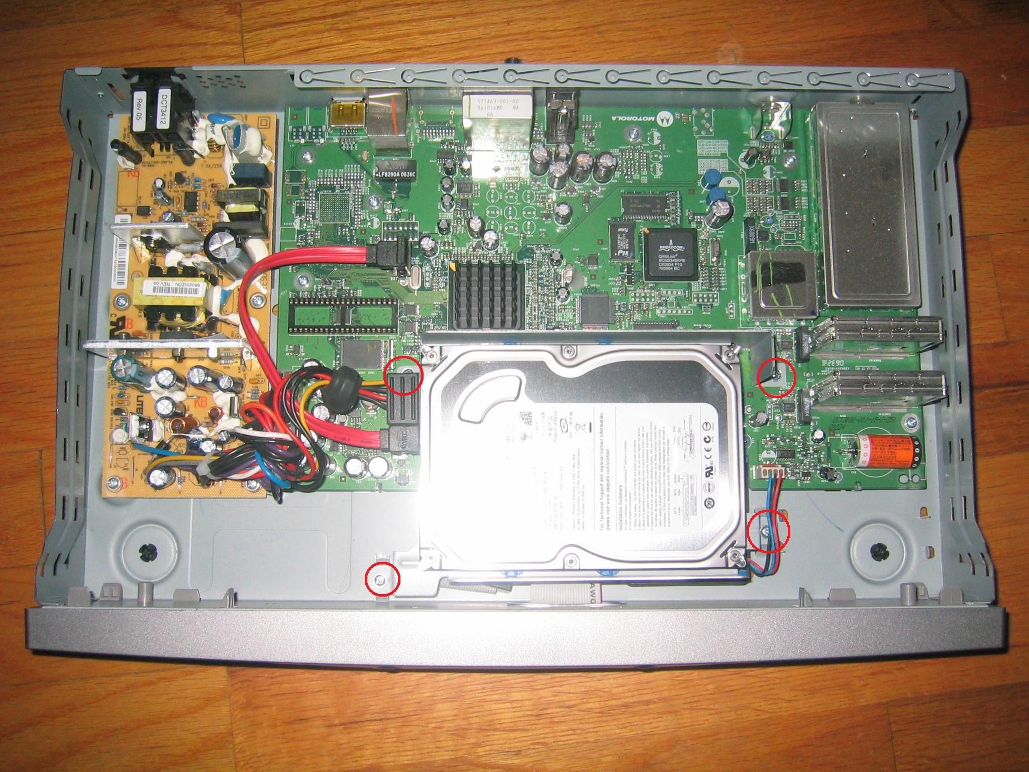 Mod Your Motorola Standard Definition PVR (DVR) With a Bigger Harddrive ...