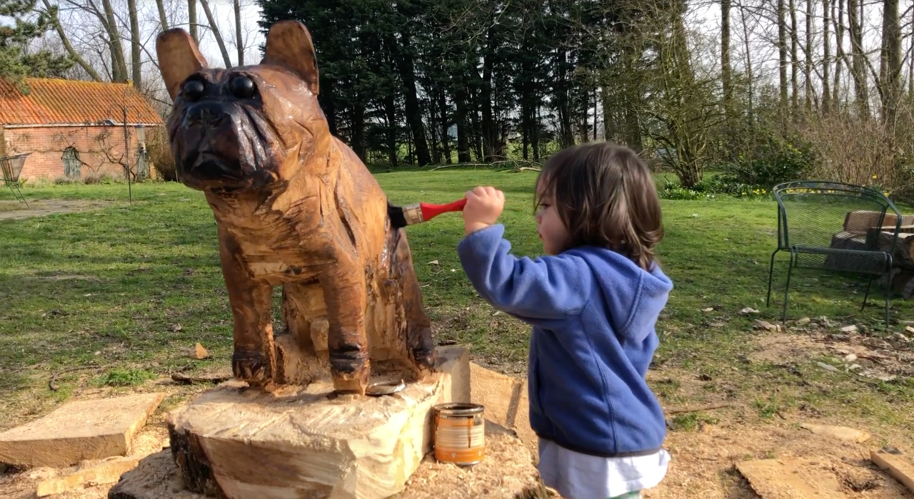 Woodcarving With Chainsaw - DOG : 6 Steps (with Pictures) - Instructables