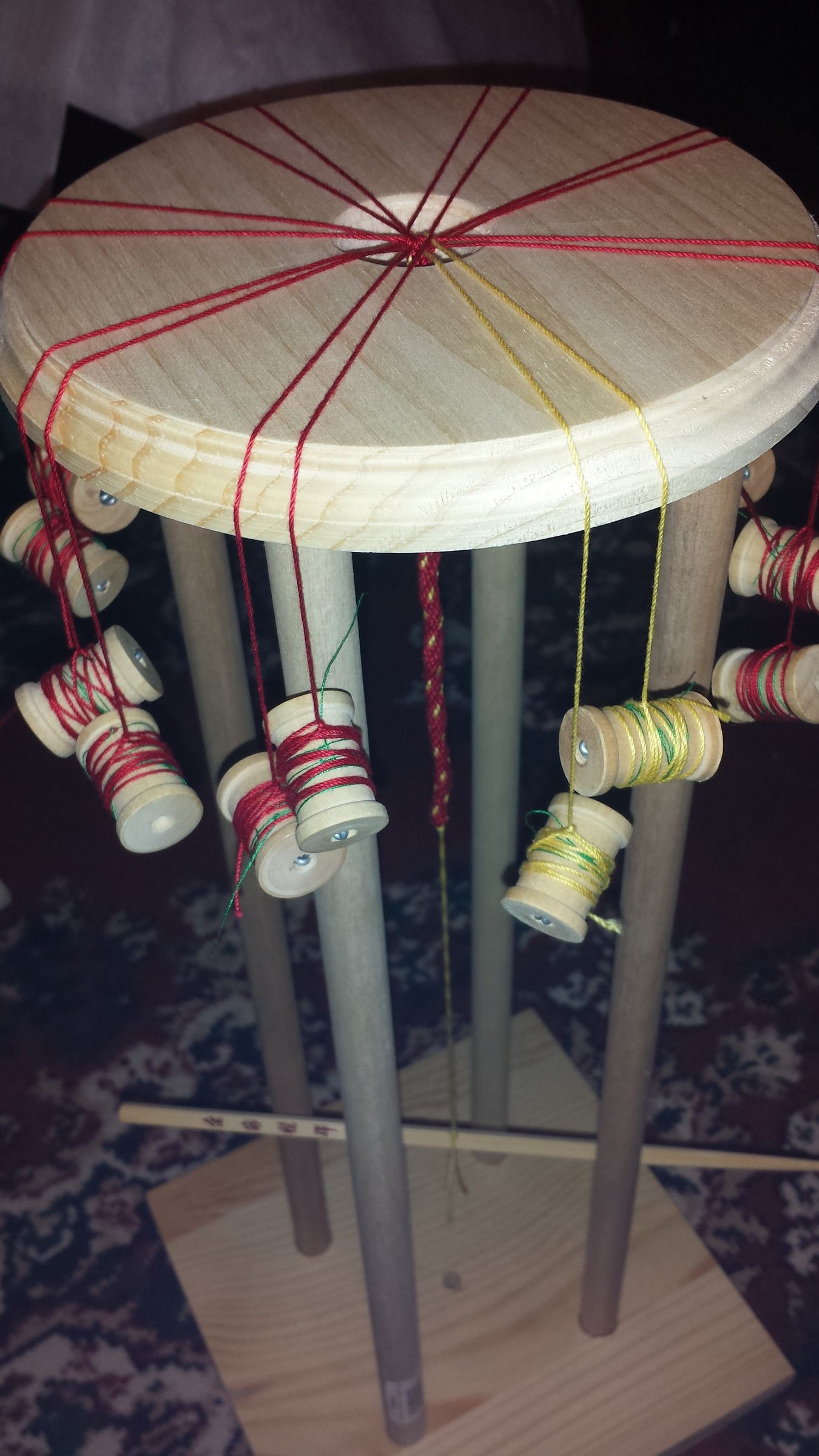 Quick, Sturdy Wooden Marudai (for Japanese Kumihimo Cord Braiding) : 6 ...