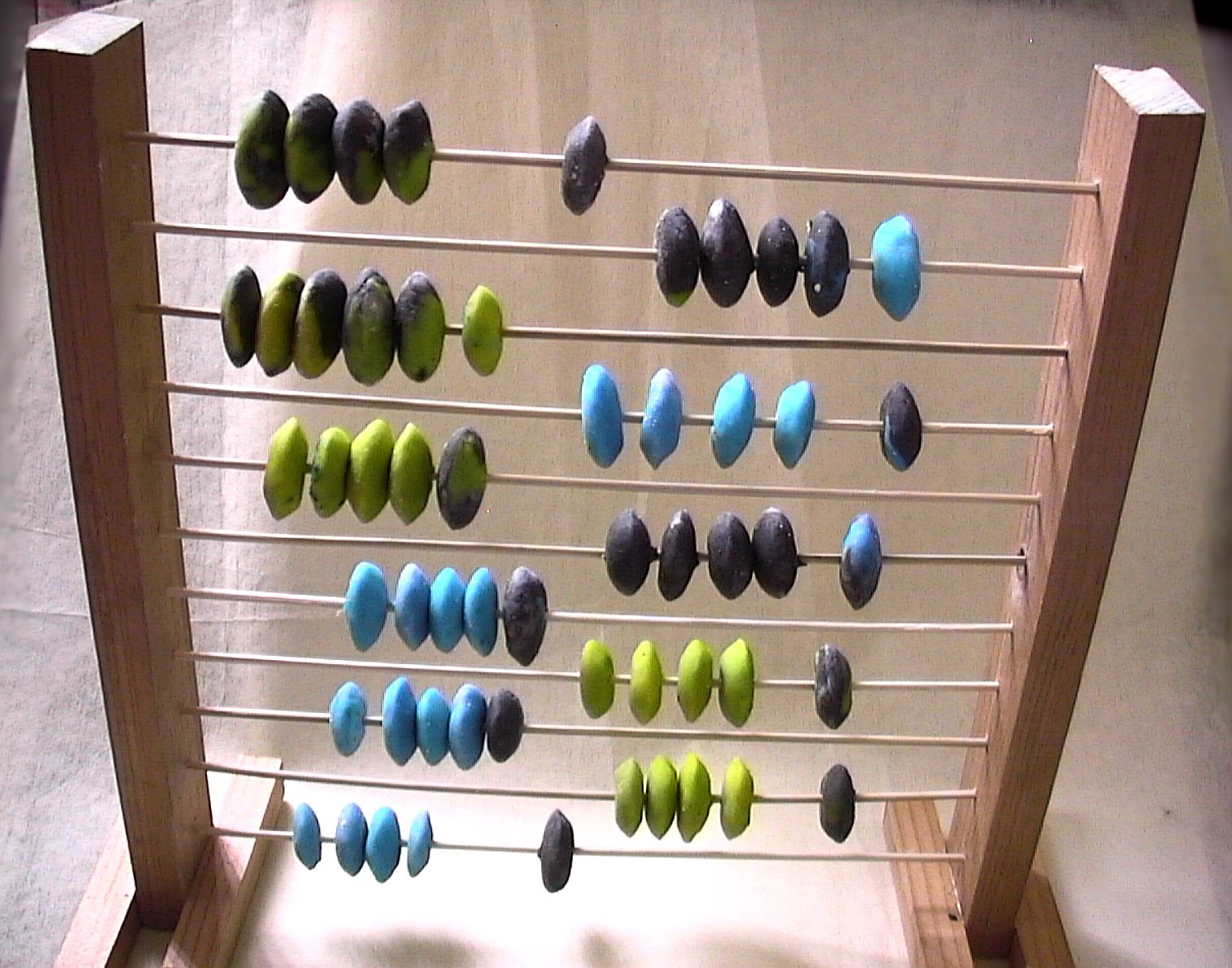 Make Cold Porcelain Clay Beads & Wooden Toy Abacus (Soroban) : 9 Steps ...