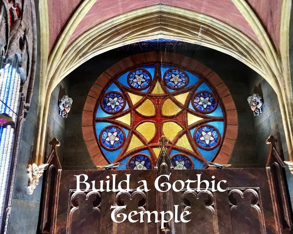 How to Build a Faux Gothic Temple in a Small Space Using PVC Pipes ...
