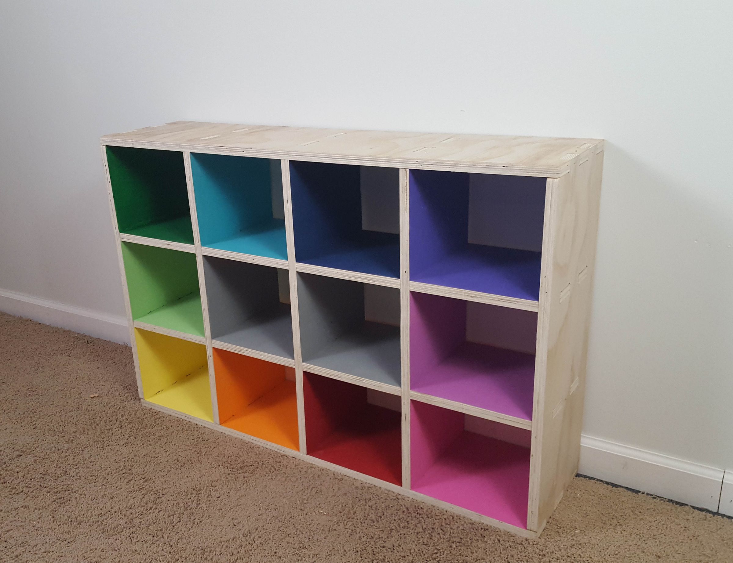 Rainbow Mini Cube Shelf : 4 Steps (with Pictures) - Instructables