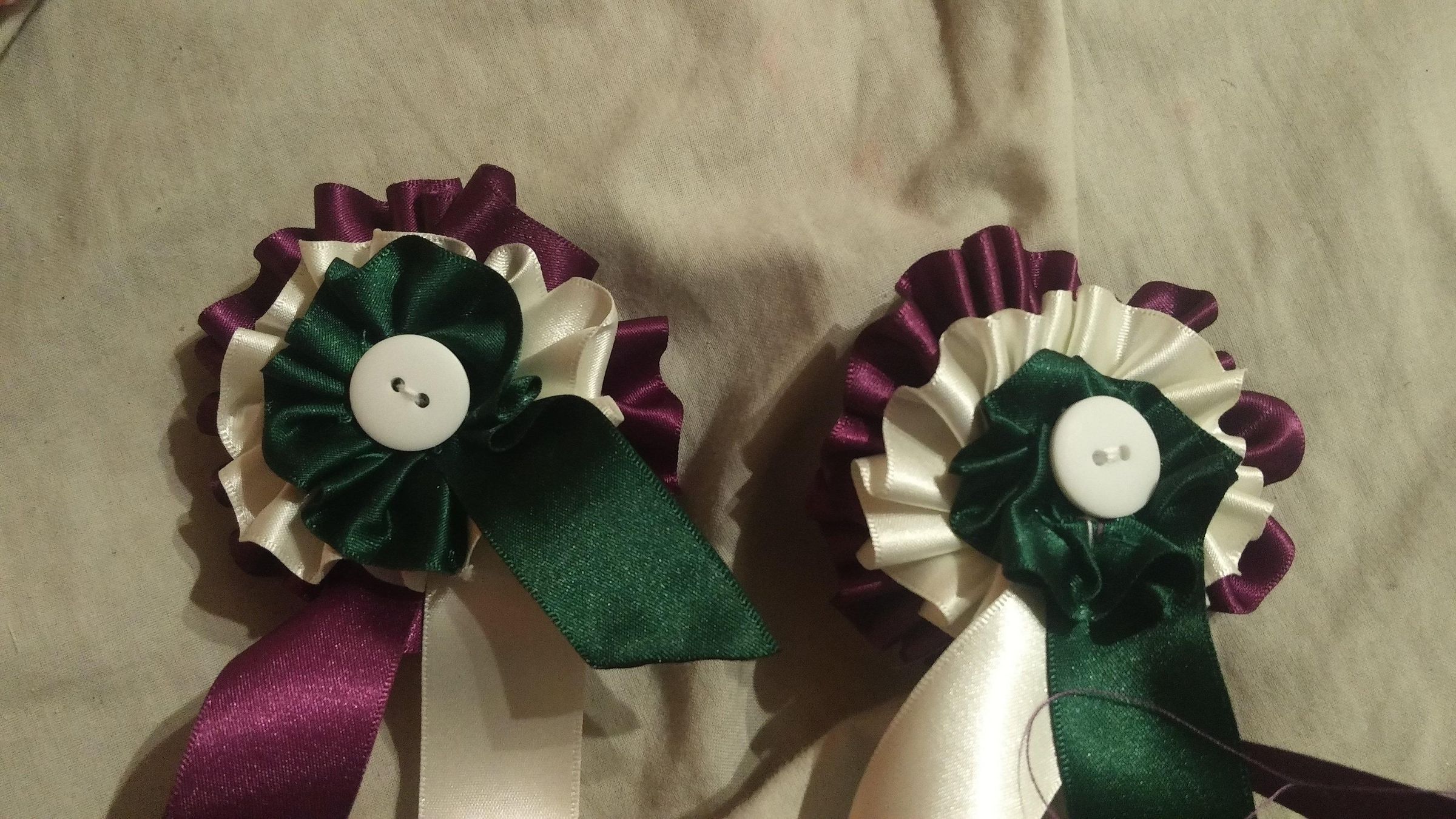 How to Make a Ribbon Brooche / a Women's Suffrage Brooche : 5 Steps ...